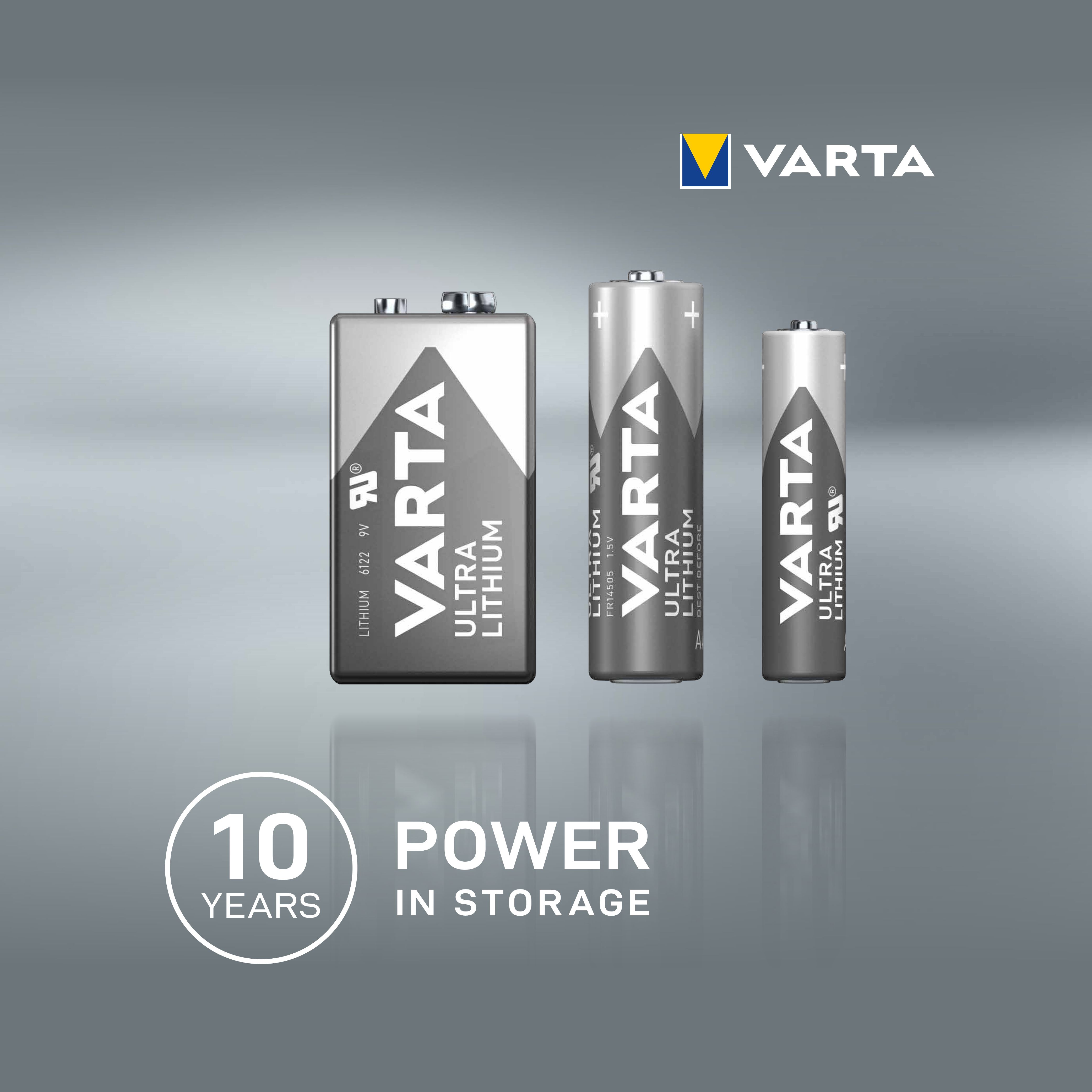 Varta Ultra Lithium 9V, E-Block Battery