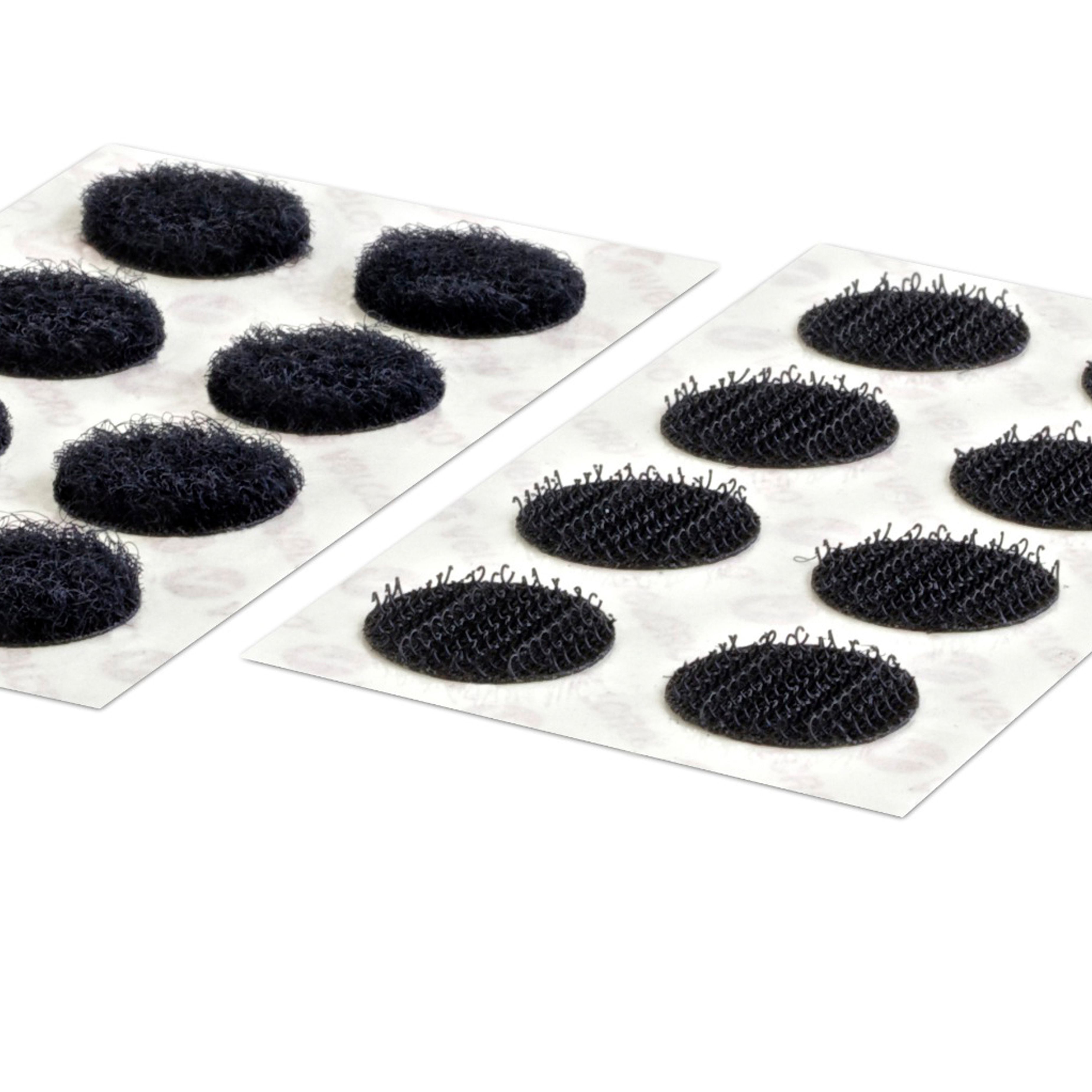Velcro brand Black Hook loop Stick on coins L 0.02m W 16mm Pack of 16