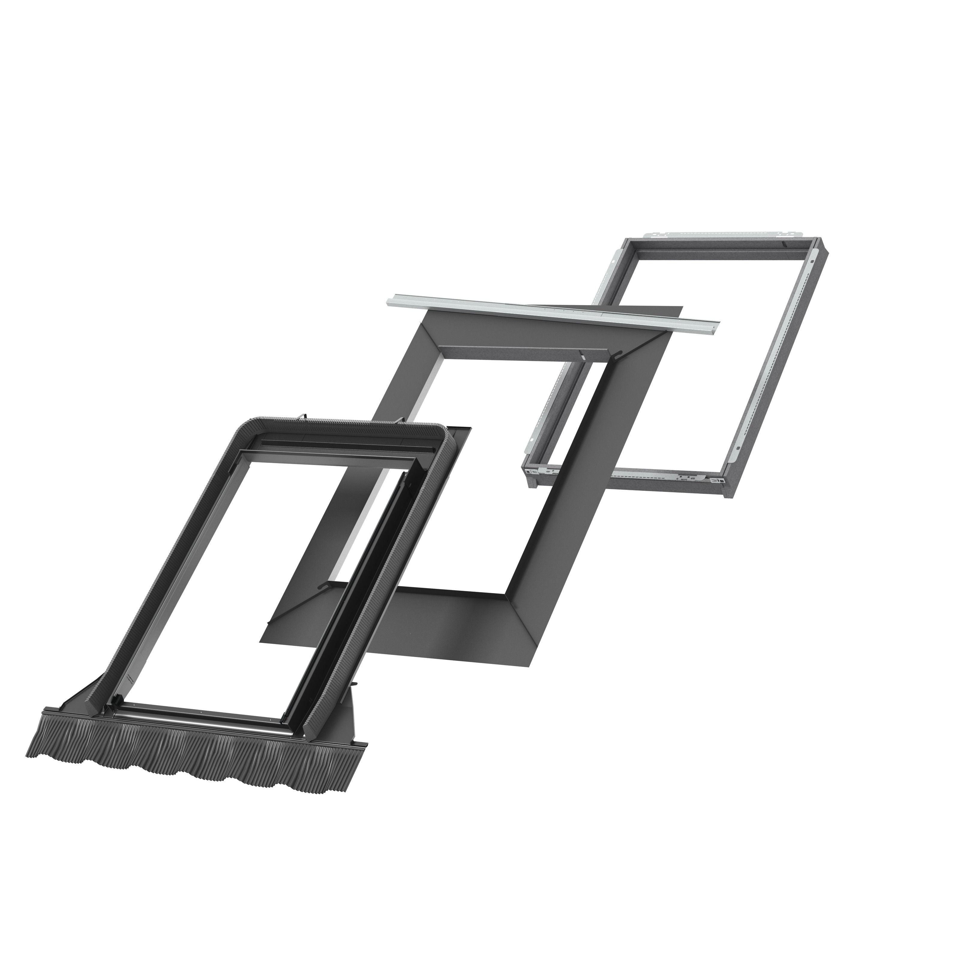 Velux Pro+SK06 Grey Aluminium Tile flashing (W)1140mm x (L)1180mm