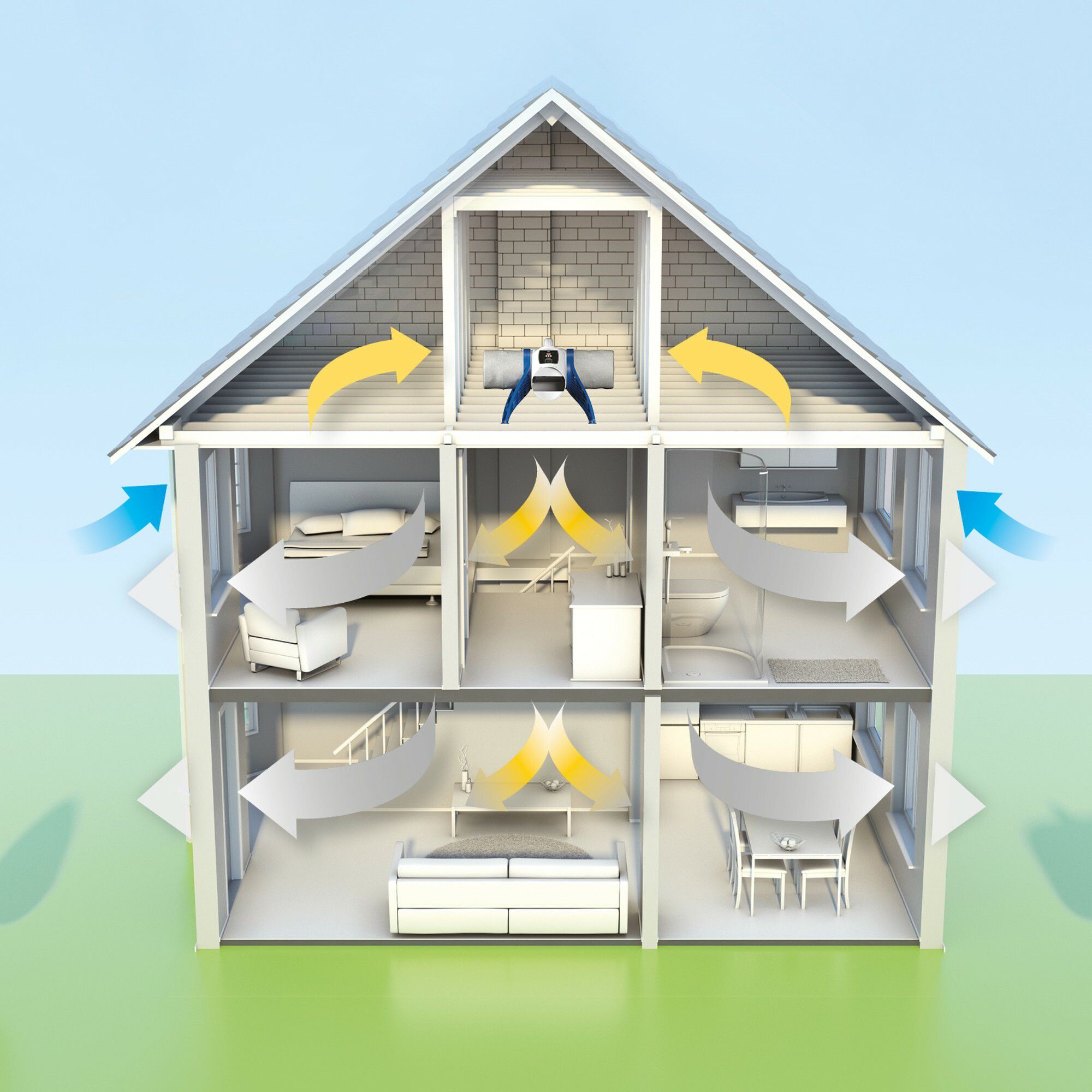 Vent Axia 479091 Pure Air Home Positive input ventilation unit