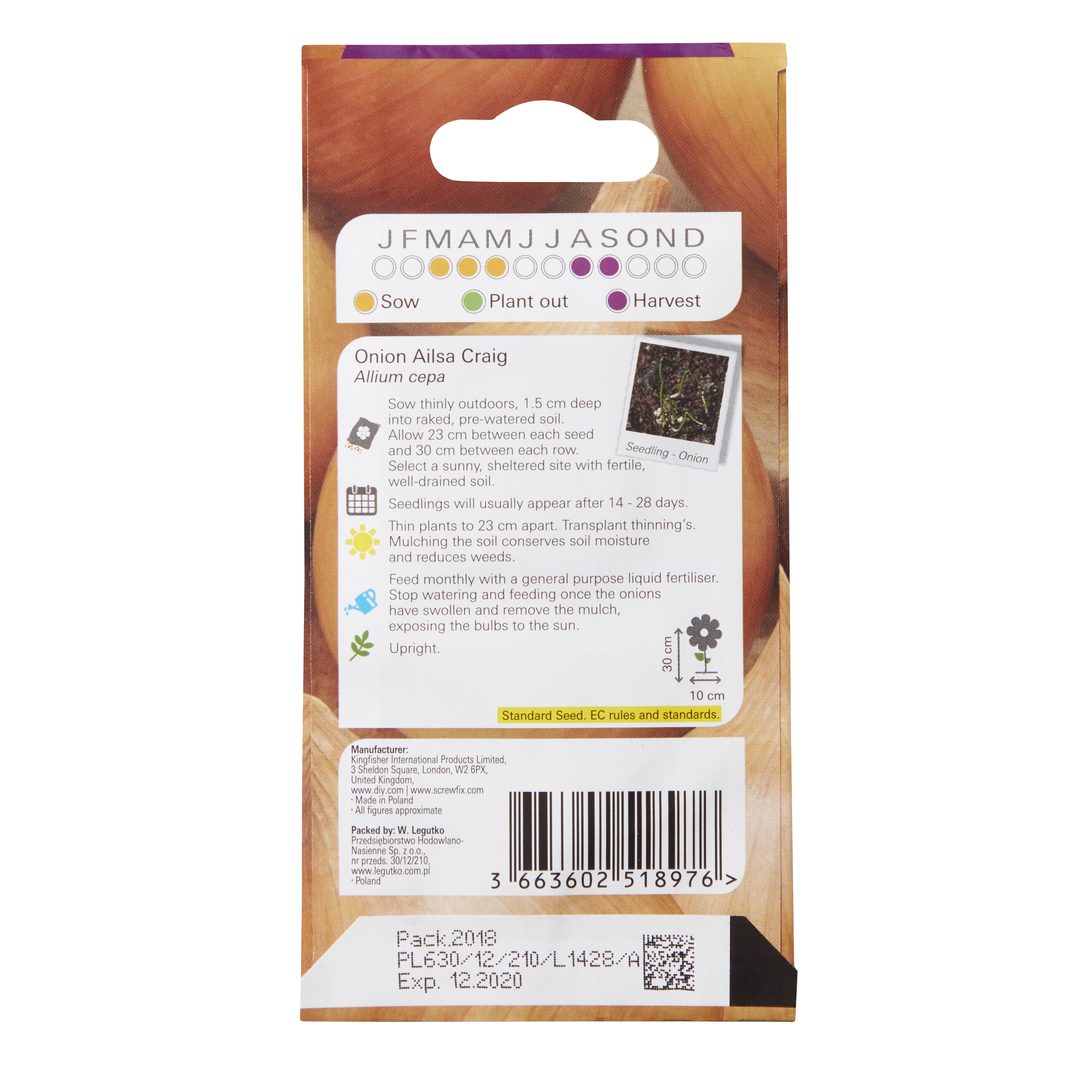 Verve Ailsa craig onion Vegetable Seeds