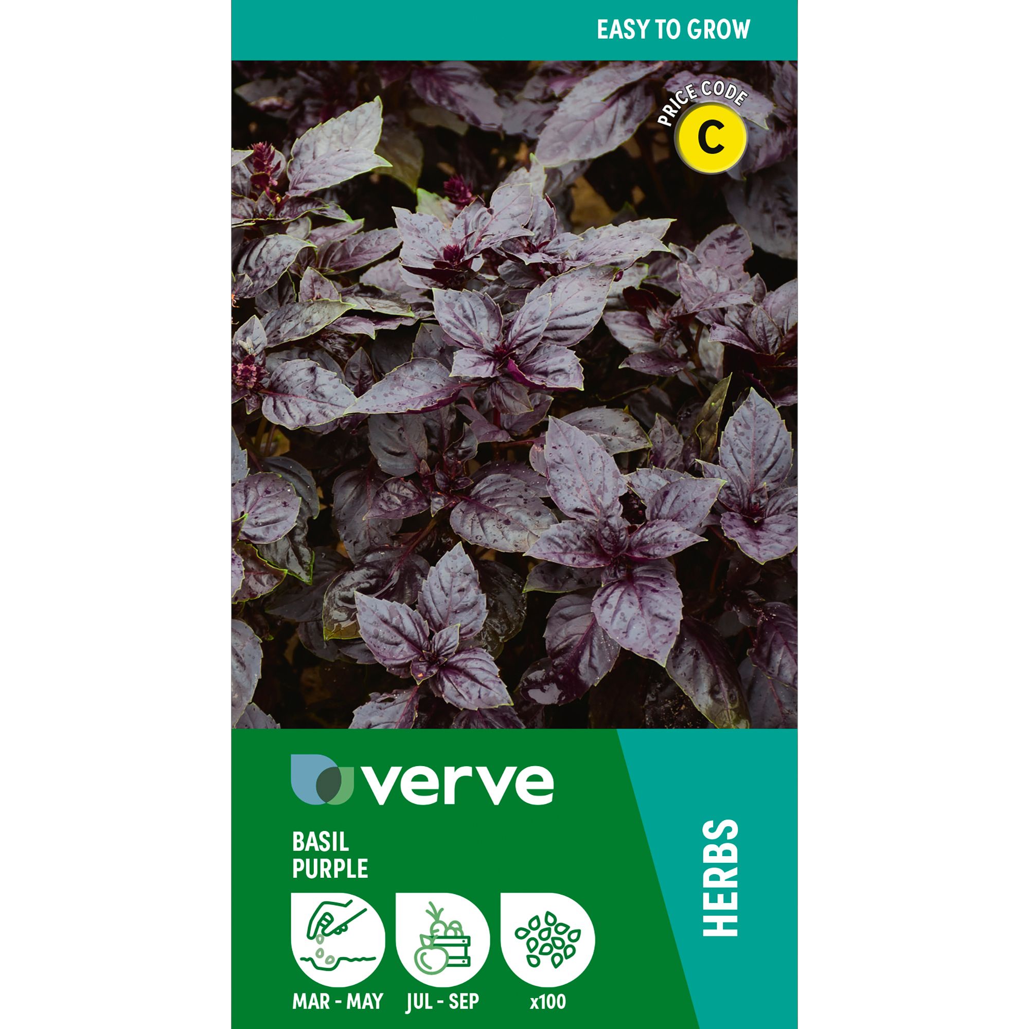 Verve Basil 'Purple' Herb Seeds
