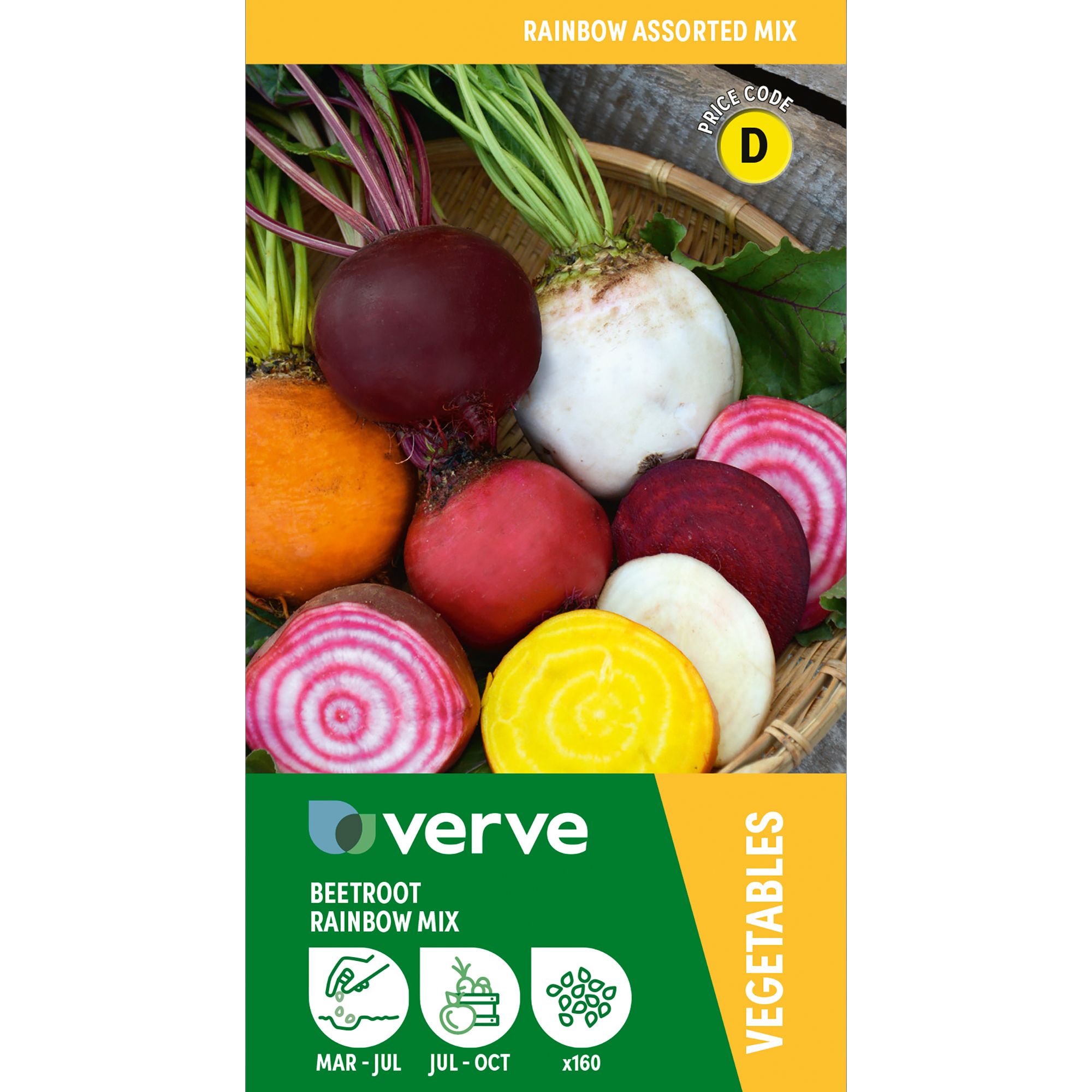 Verve Beetroot 'Rainbow mix' Vegetable Seeds