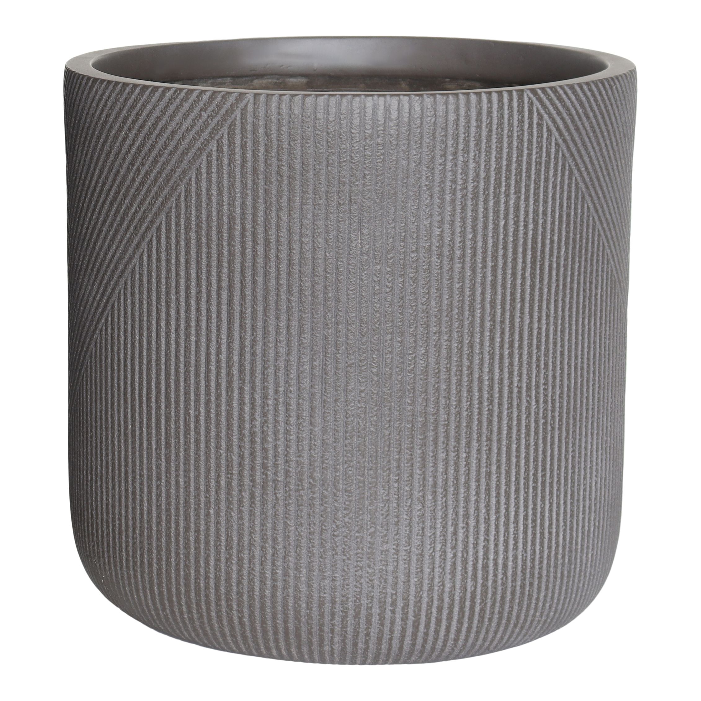 Verve Beige Fibreclay Plant pot (Dia) 30cm, (H)30cm