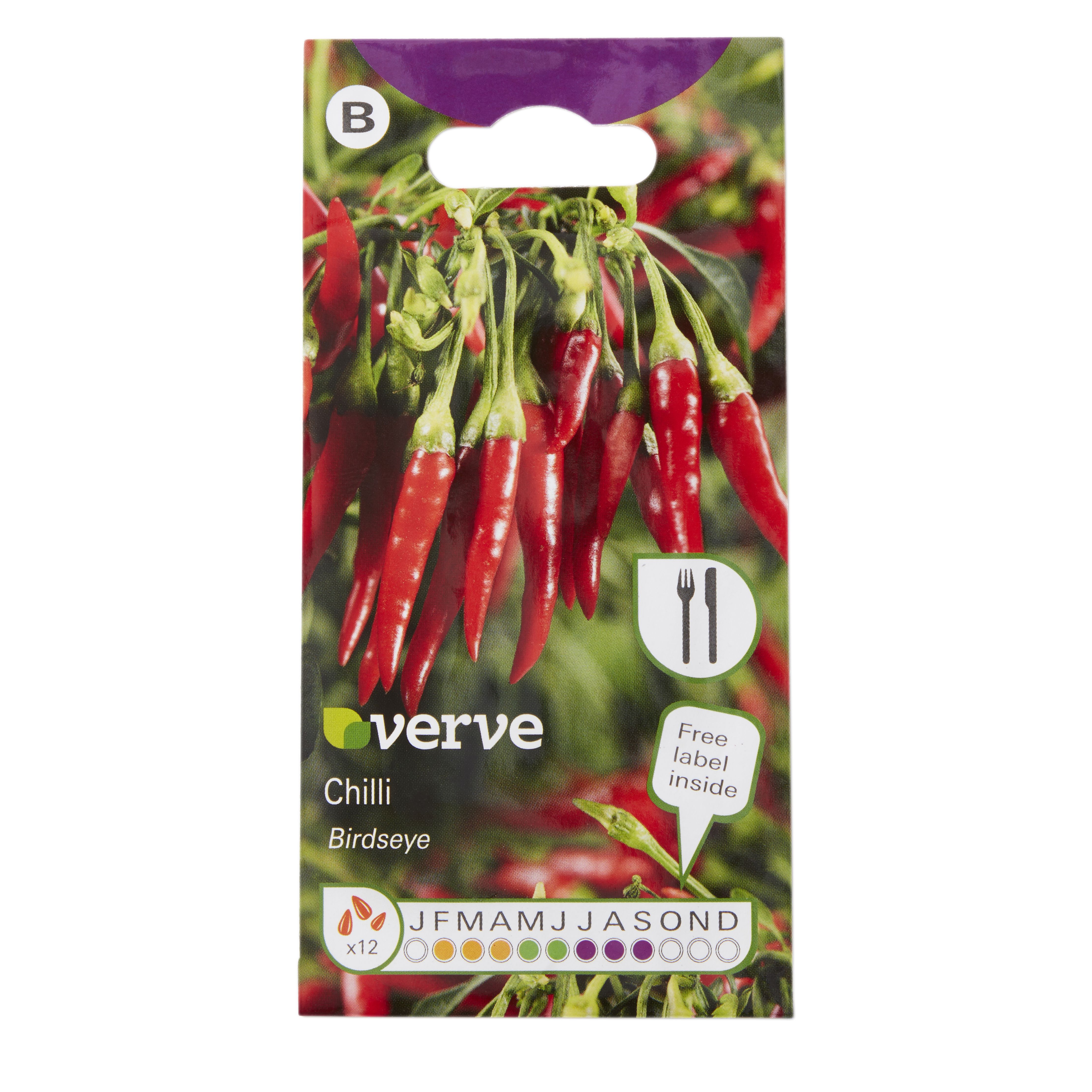 Verve Birdseye chilli Vegetable Seeds | DIY at B&Q