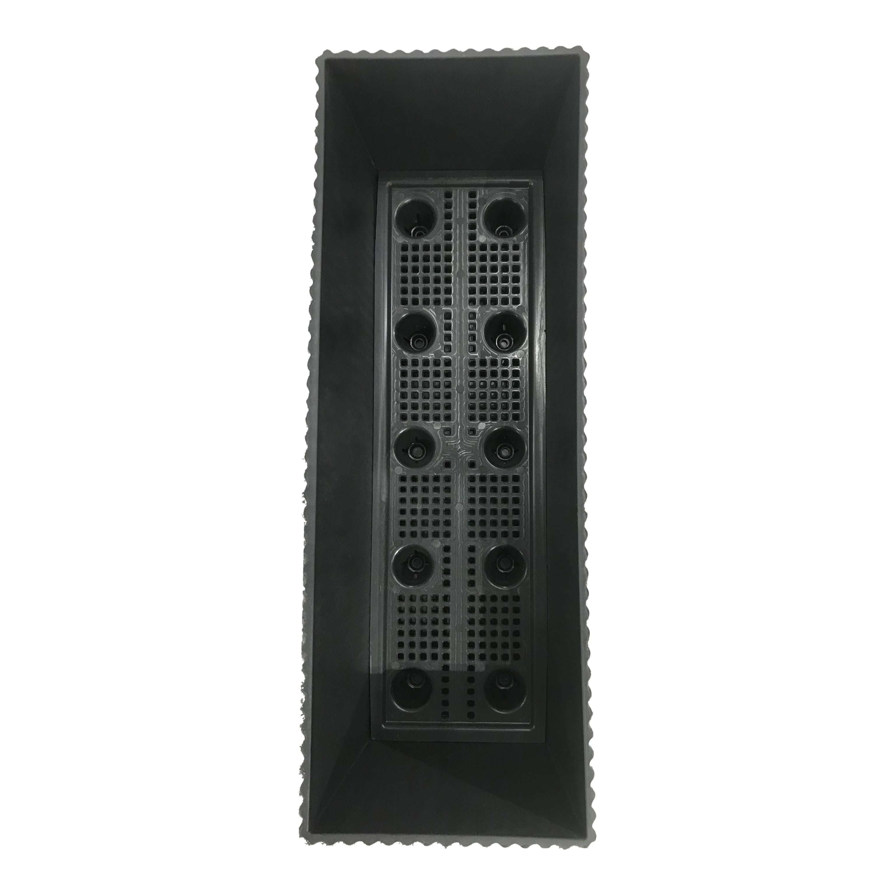 Verve Black Plastic Rectangular Trough (H)21cm (W)60cm