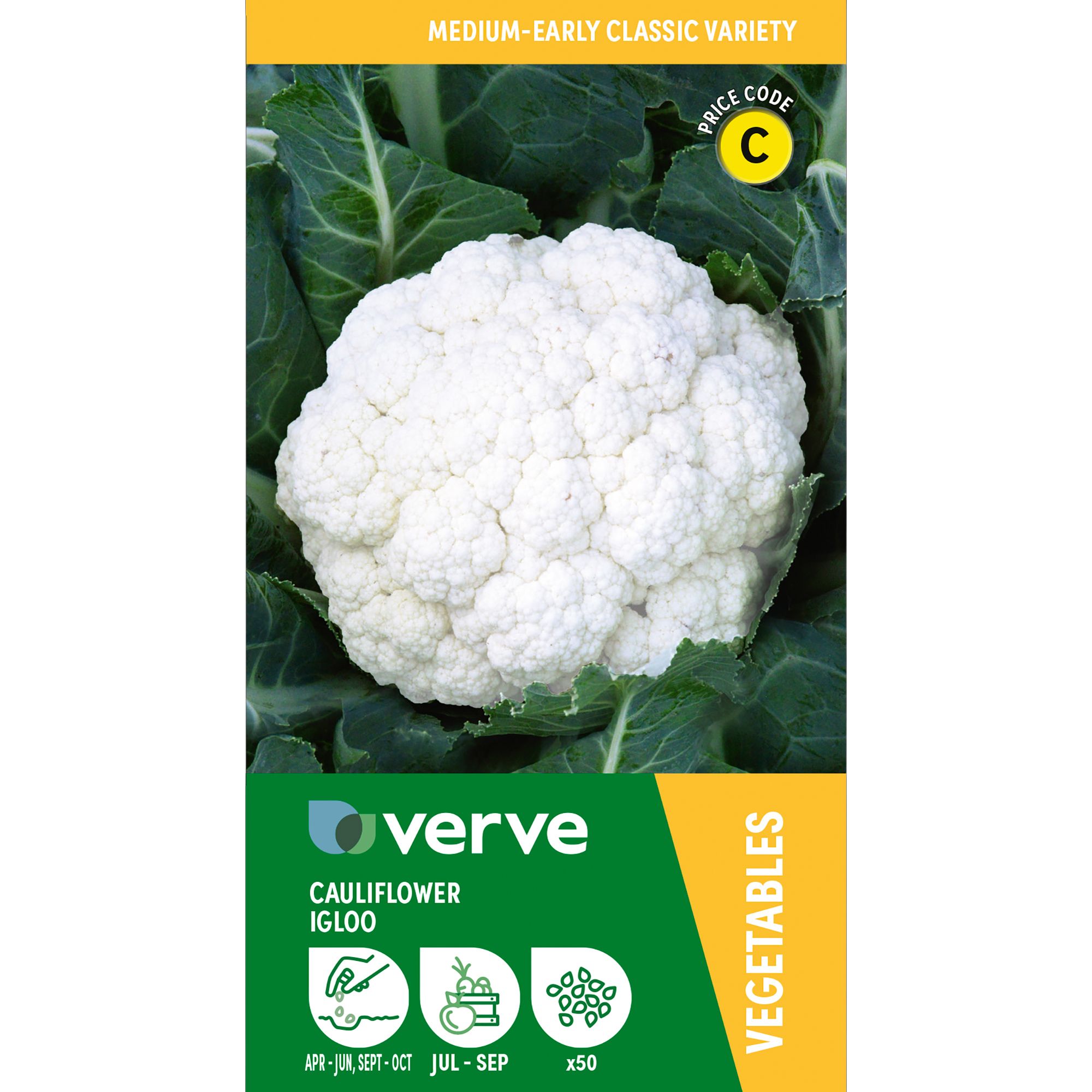 Verve Cauliflower 'Igloo' Vegetable Seeds