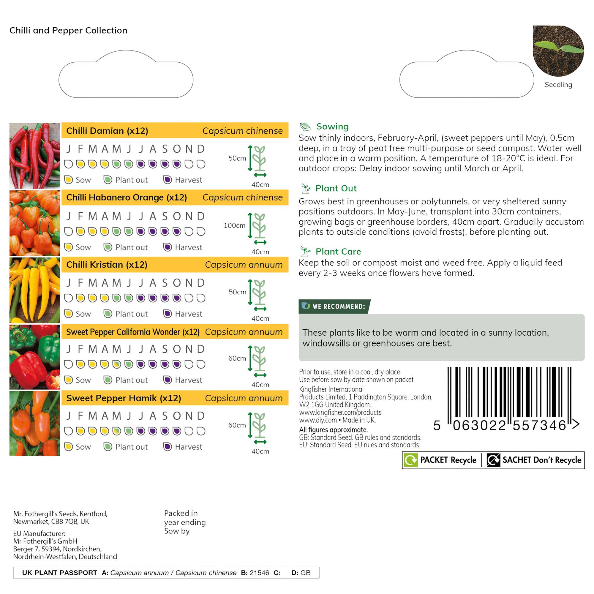 Verve Chilli & pepper Vegetable Seeds