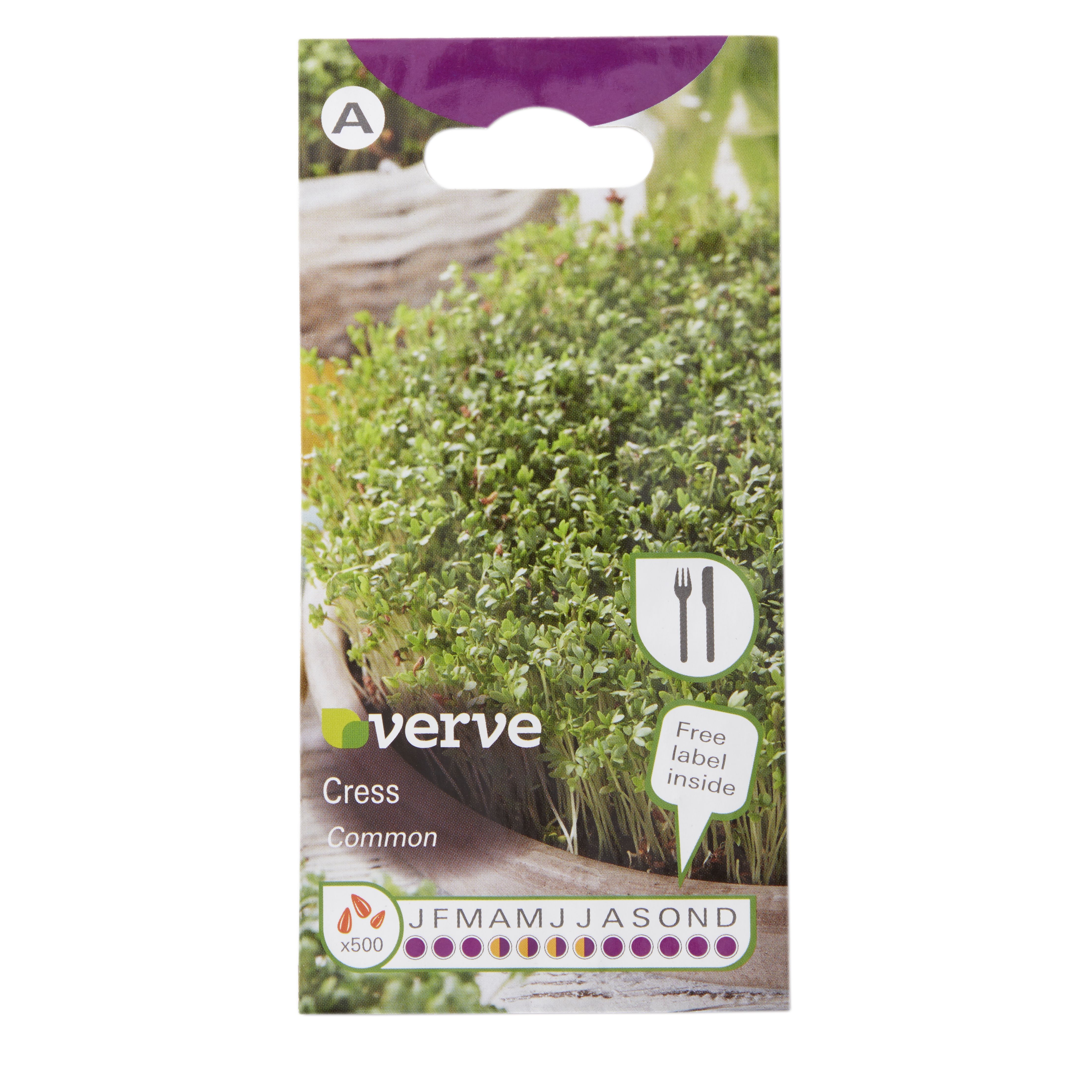 Verve Common cress Seed | DIY at B&Q