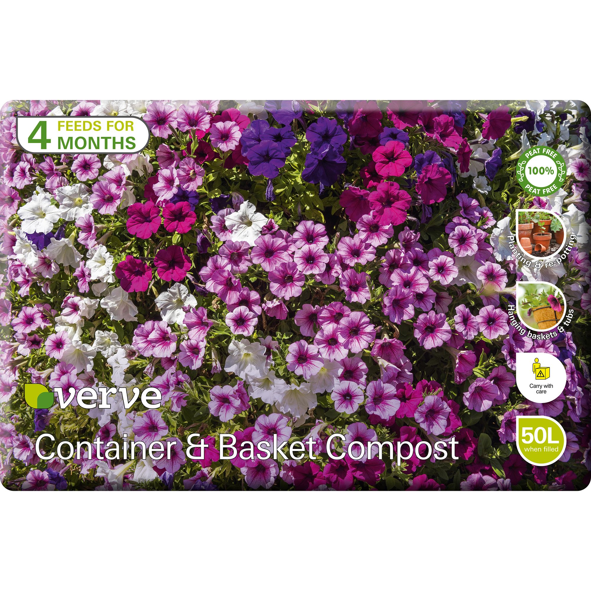 Verve Container & basket Peat-free Compost 50L | DIY at B&Q