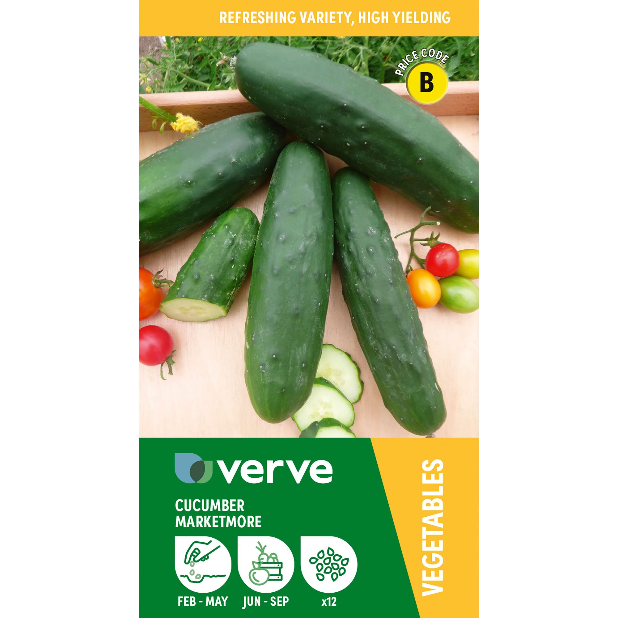 Verve Cucumber 'Marketmore' Vegetable Seeds