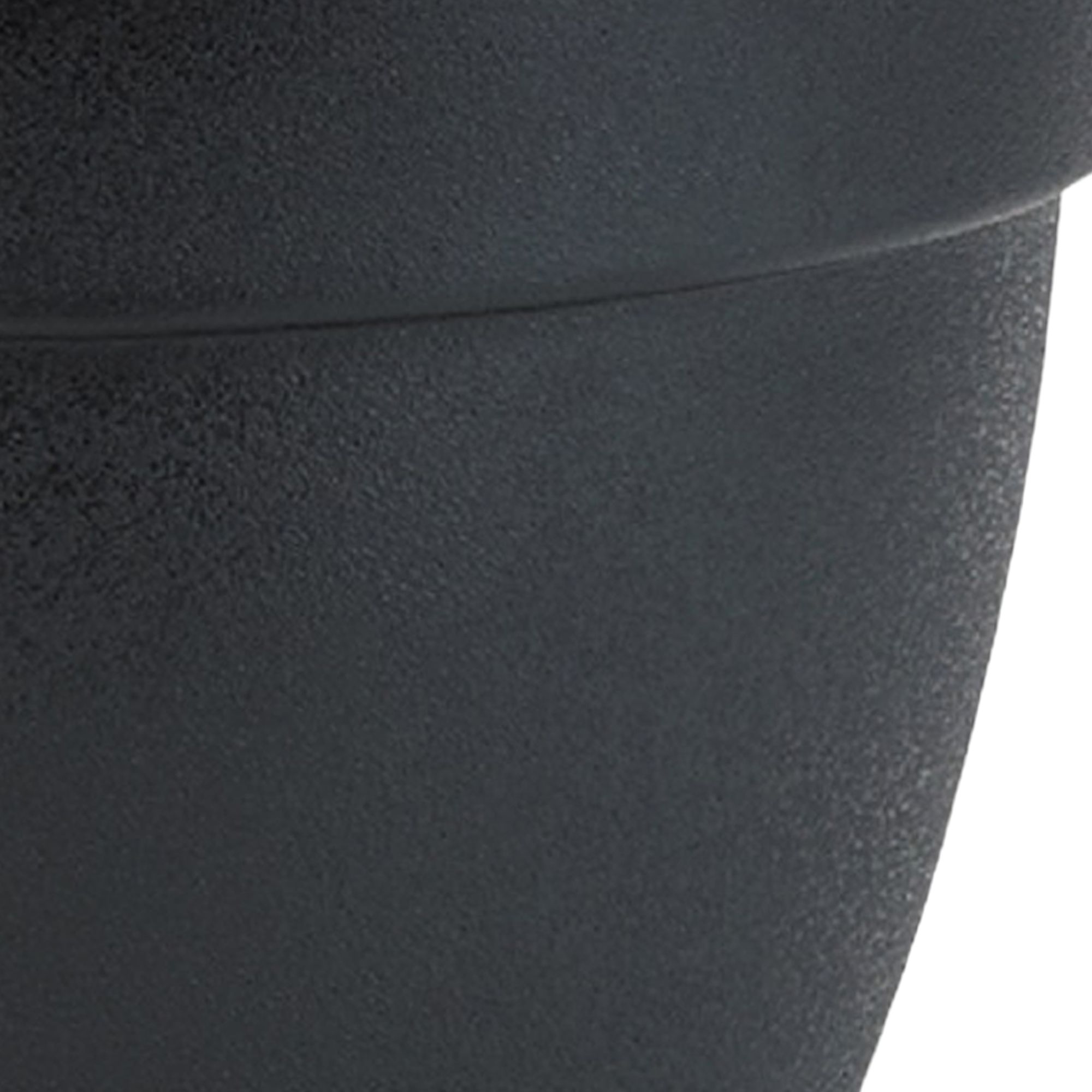 Verve Florus Black Bell Plastic Plant pot (Dia) 38cm, (H)27cm, 20.21L