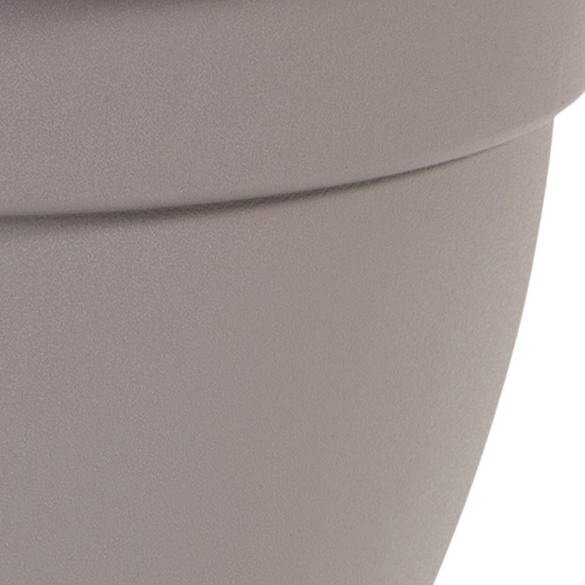 Verve Florus Taupe Bell Plastic Plant pot (Dia) 46cm, (H)33cm, 35.9L