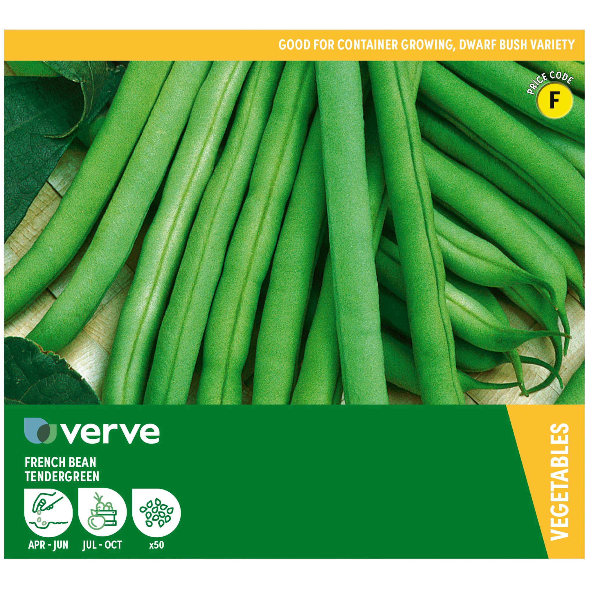 Verve French bean 'Dwarf Tendergreen' Vegetable Seeds