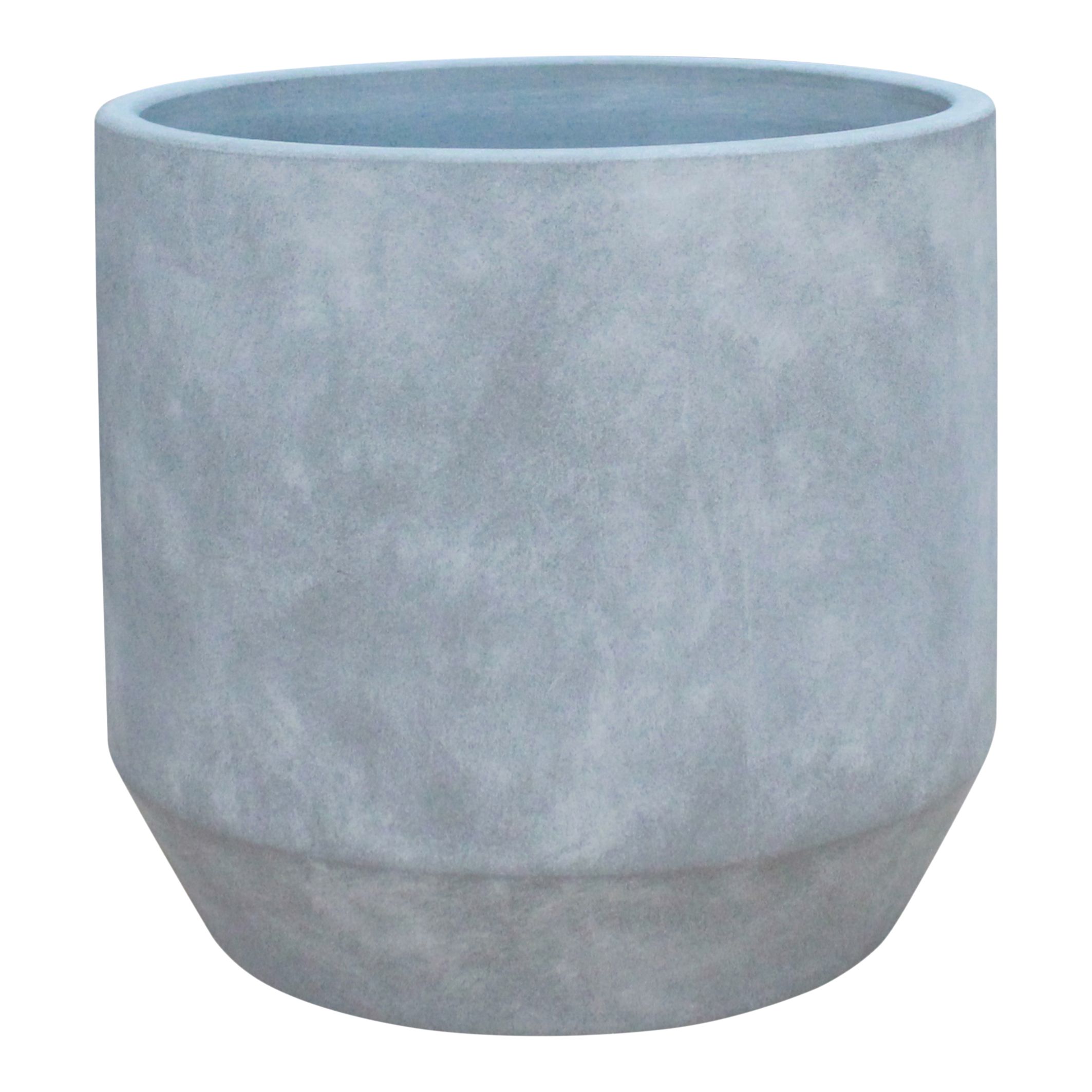 Verve Grey Concrete Plant pot (Dia) 27.5cm, (H)25.5cm