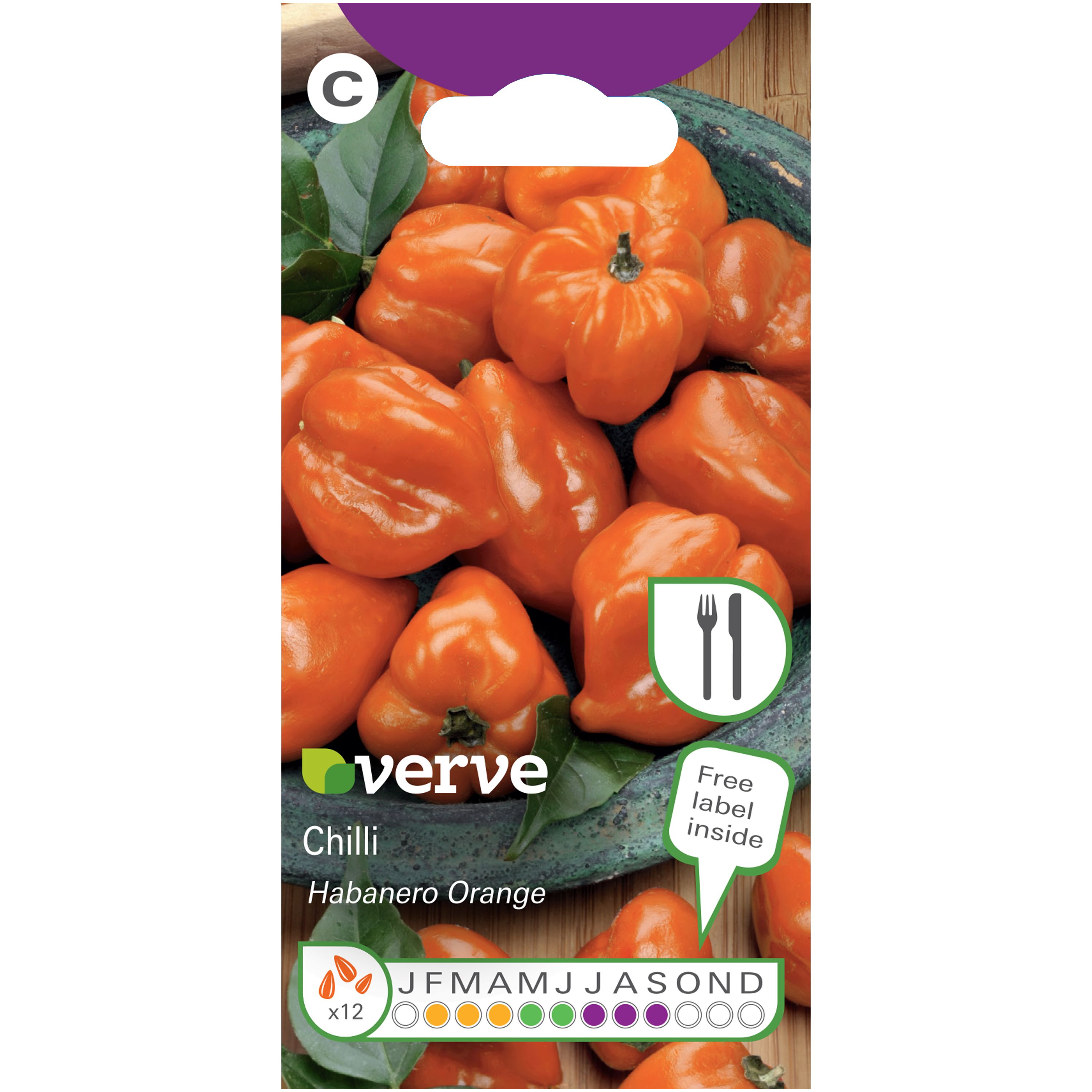 Verve Habanero orange chilli Vegetable Seeds
