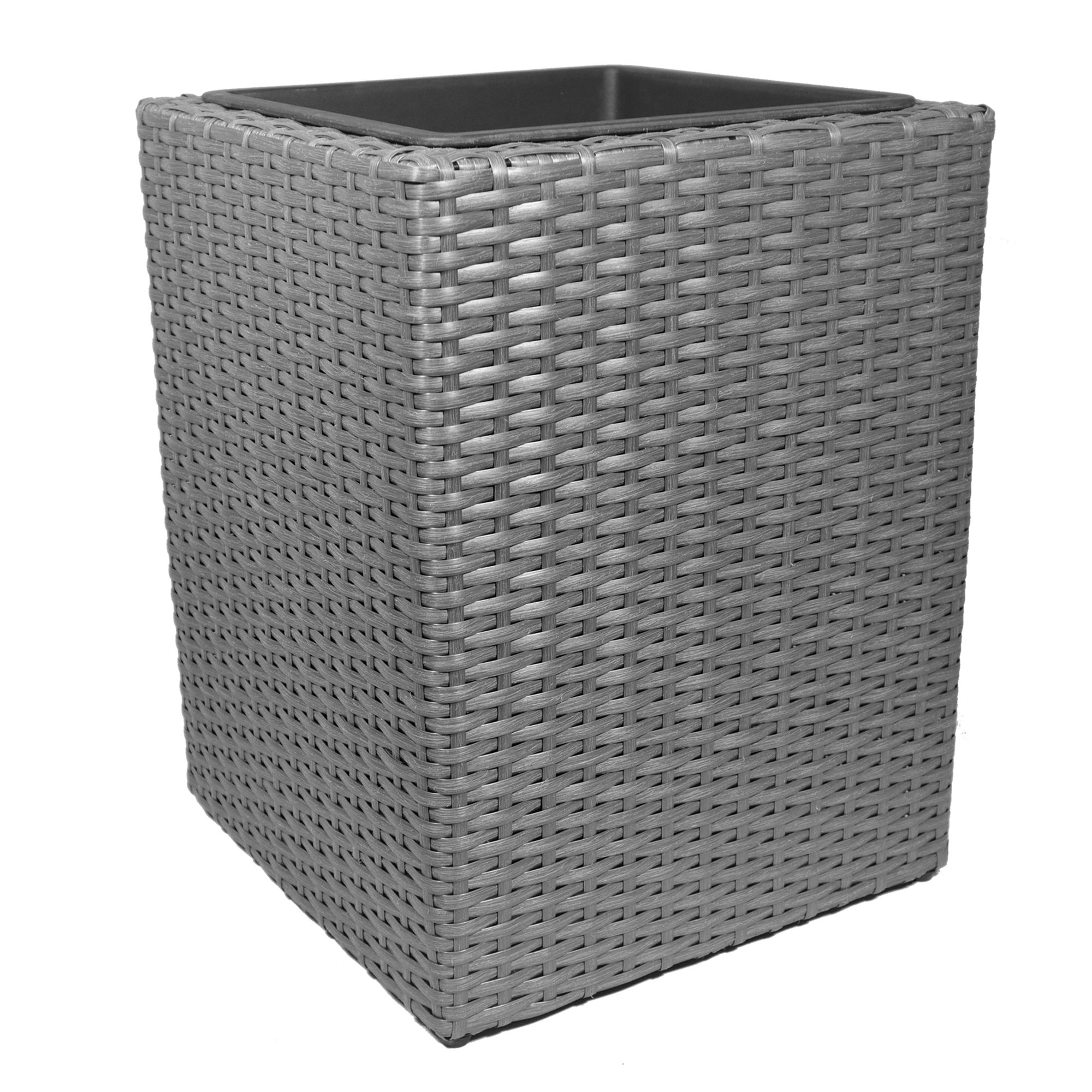 Verve IRAKLIA Grey Square Planter (H)45cm (W)35cm | DIY at B&Q