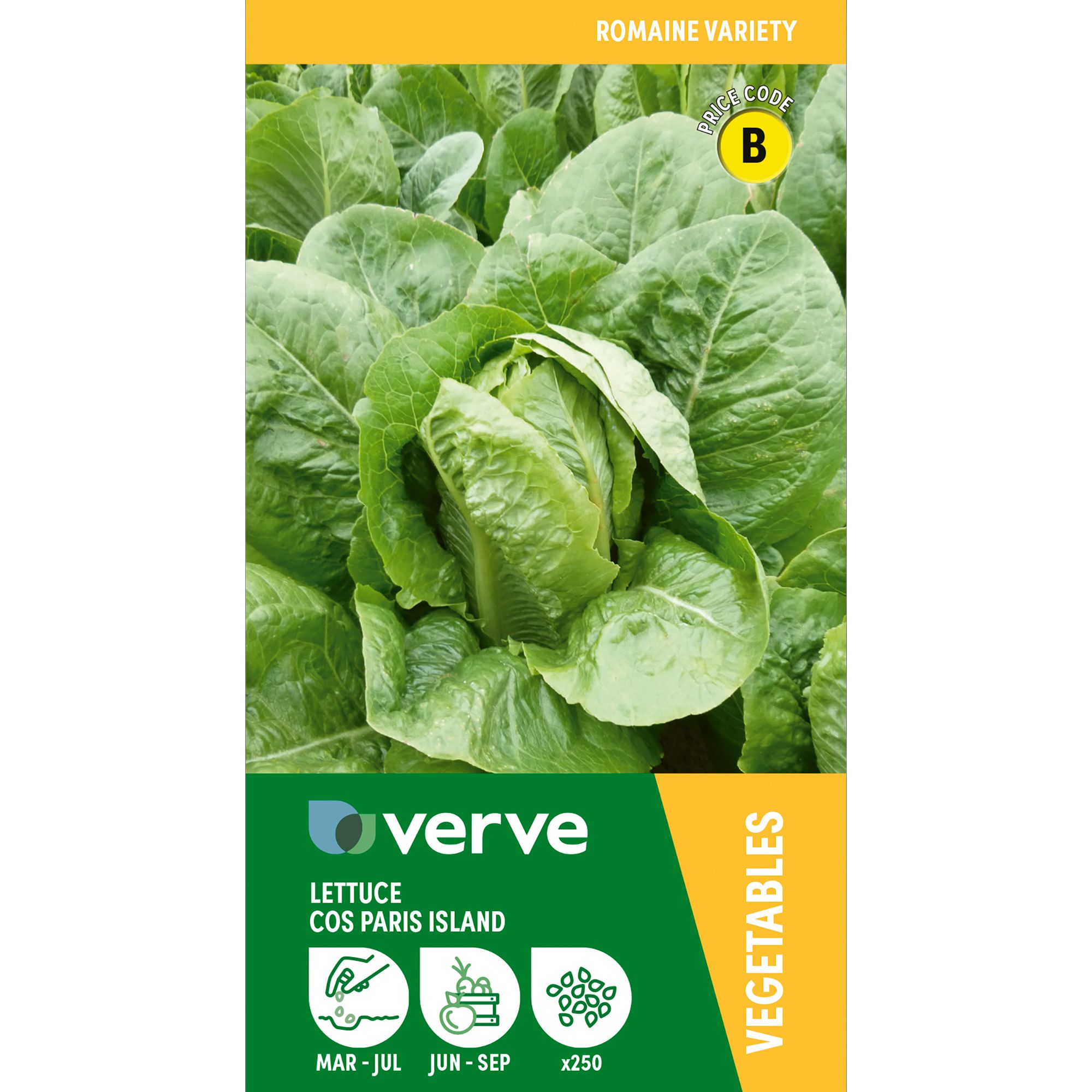 Verve Lettuce 'Cos Paris Island' Vegetable Seeds