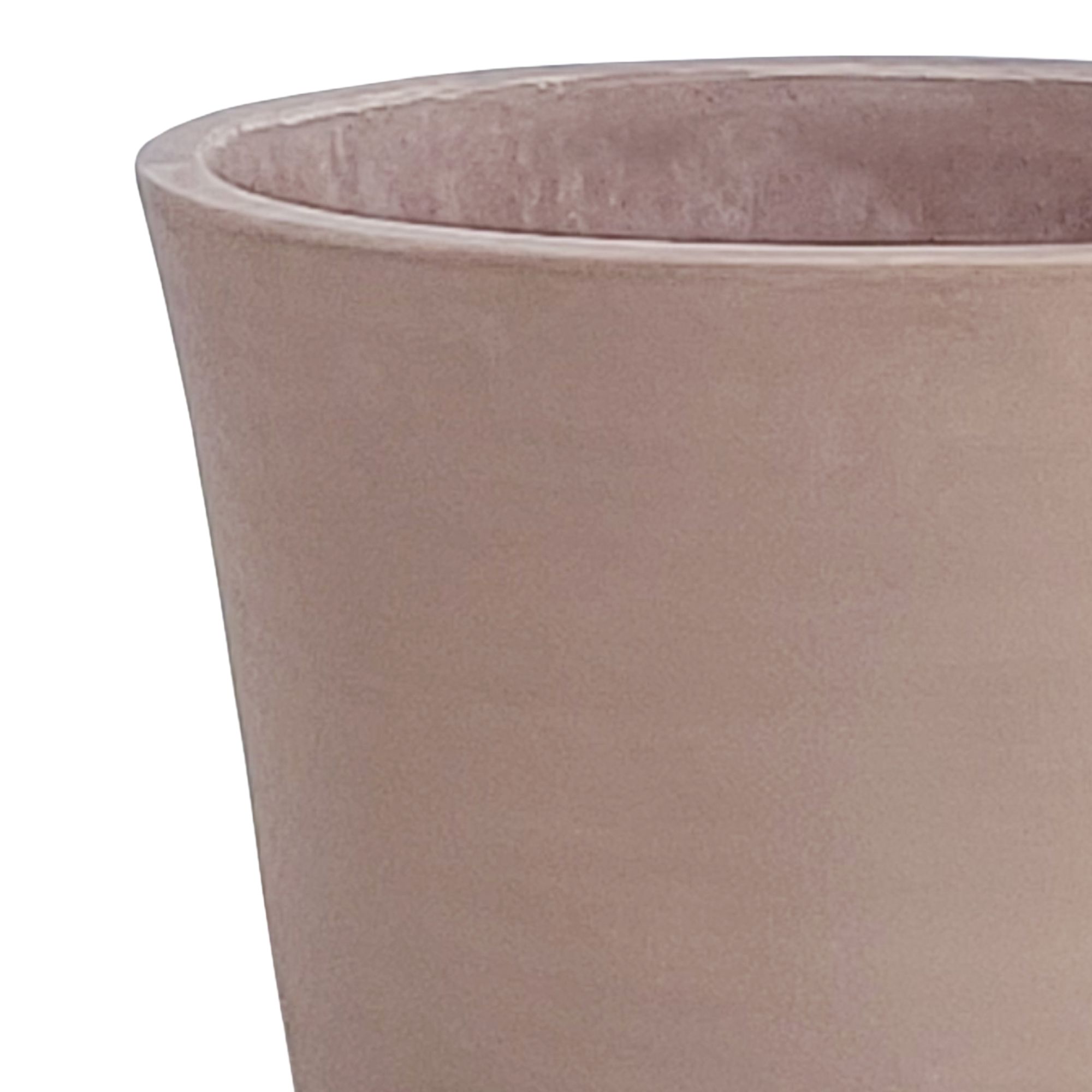 Verve Mali Matt Brown Terracotta Plant pot (Dia) 35cm, (H)33cm, 28L
