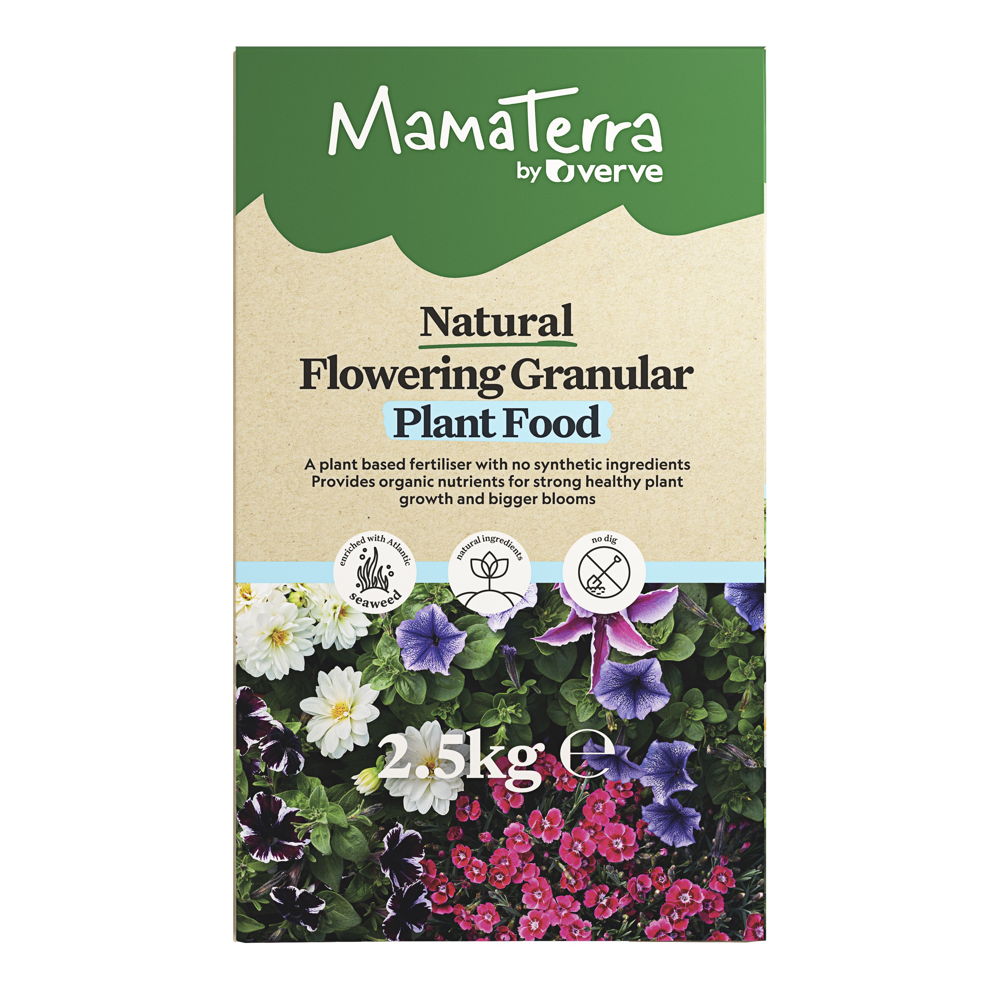 Verve Mamaterra Flower Plant feed Granules 100m² 2.5kg | DIY at B&Q