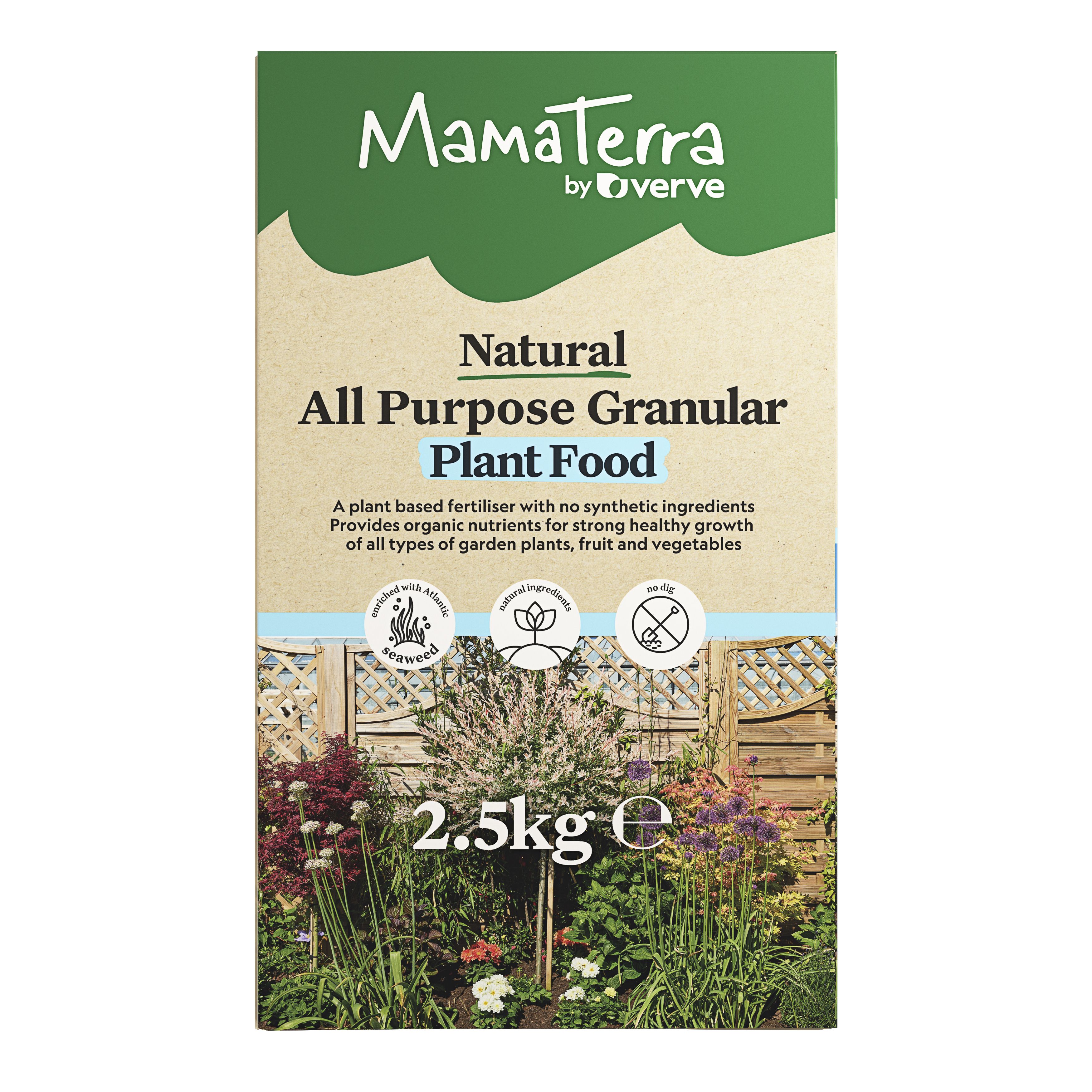 Verve Mamaterra Universal Plant feed Granules 100m² 2.5kg | DIY at B&Q