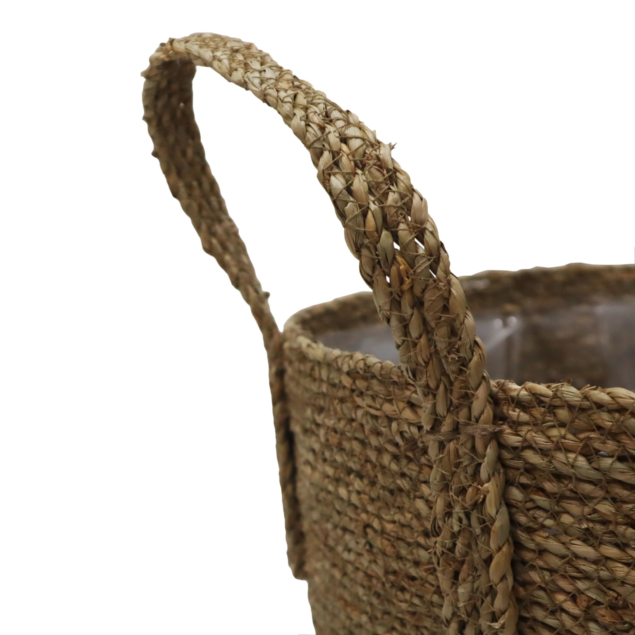 Verve Natural Seagrass Plant pot (Dia) 37.5cm, (H)42.5cm