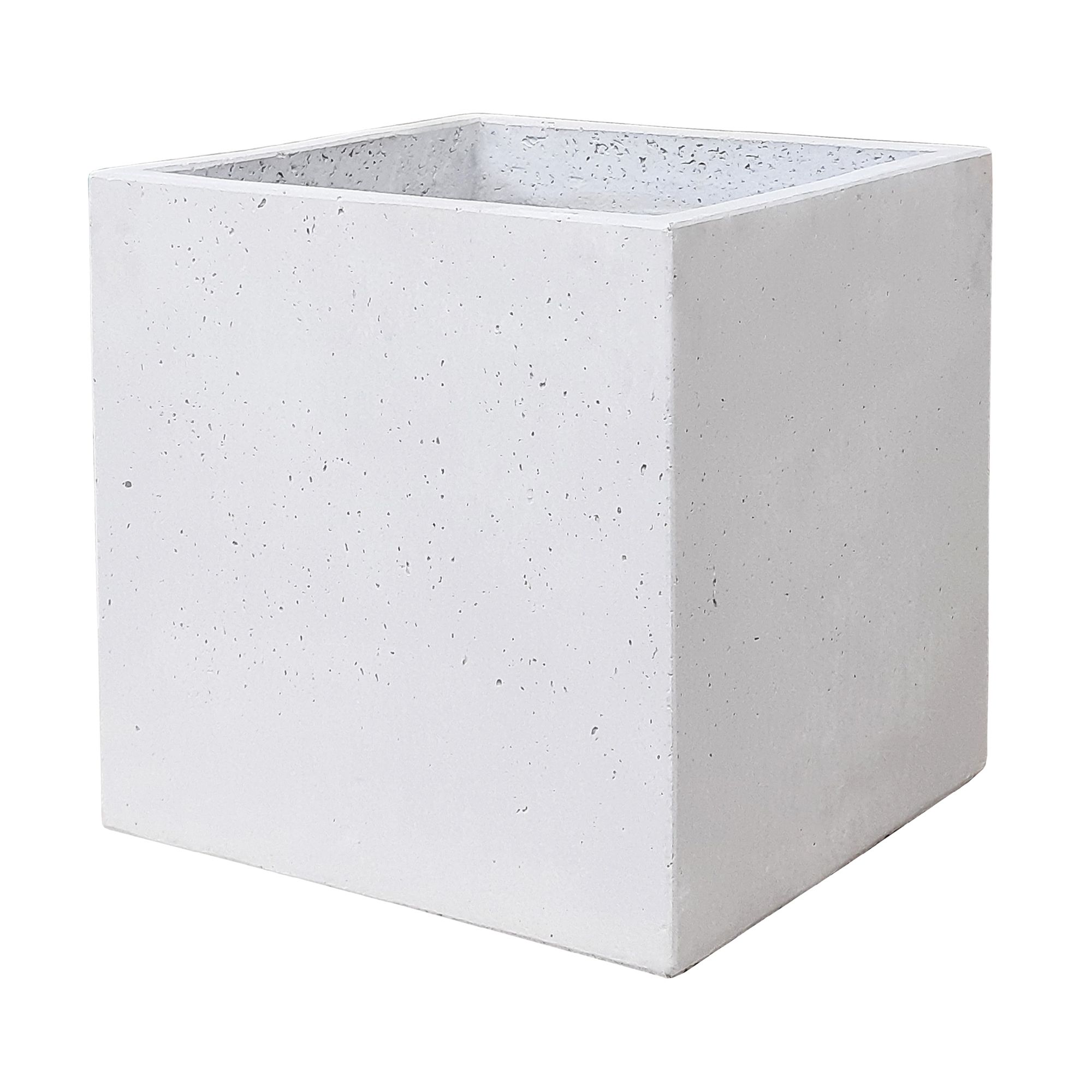 Verve Nore Light grey cement effect Square Trough 30cm | DIY at B&Q