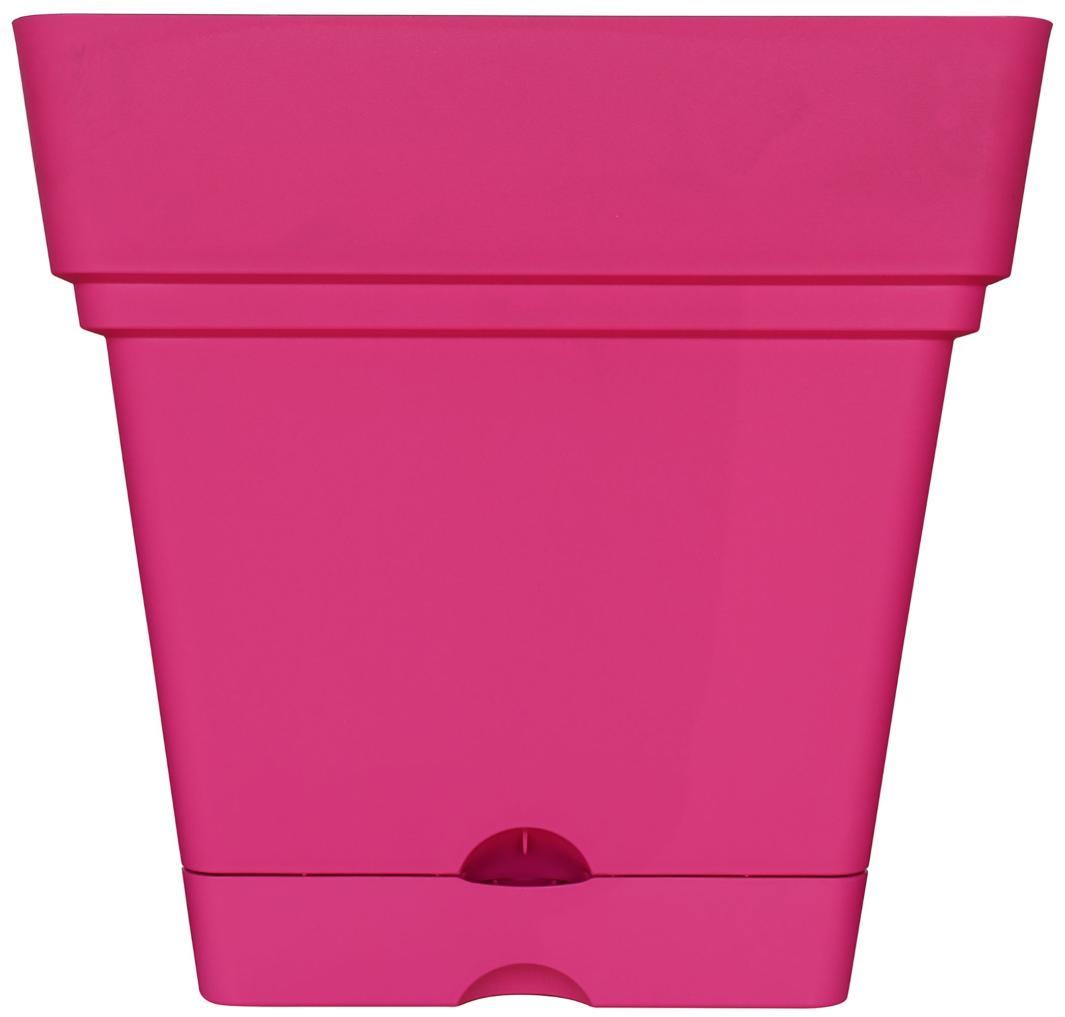 Verve Nurgul Pink Plastic Plant pot (Dia) 38cm, (H)38.5cm, 42L