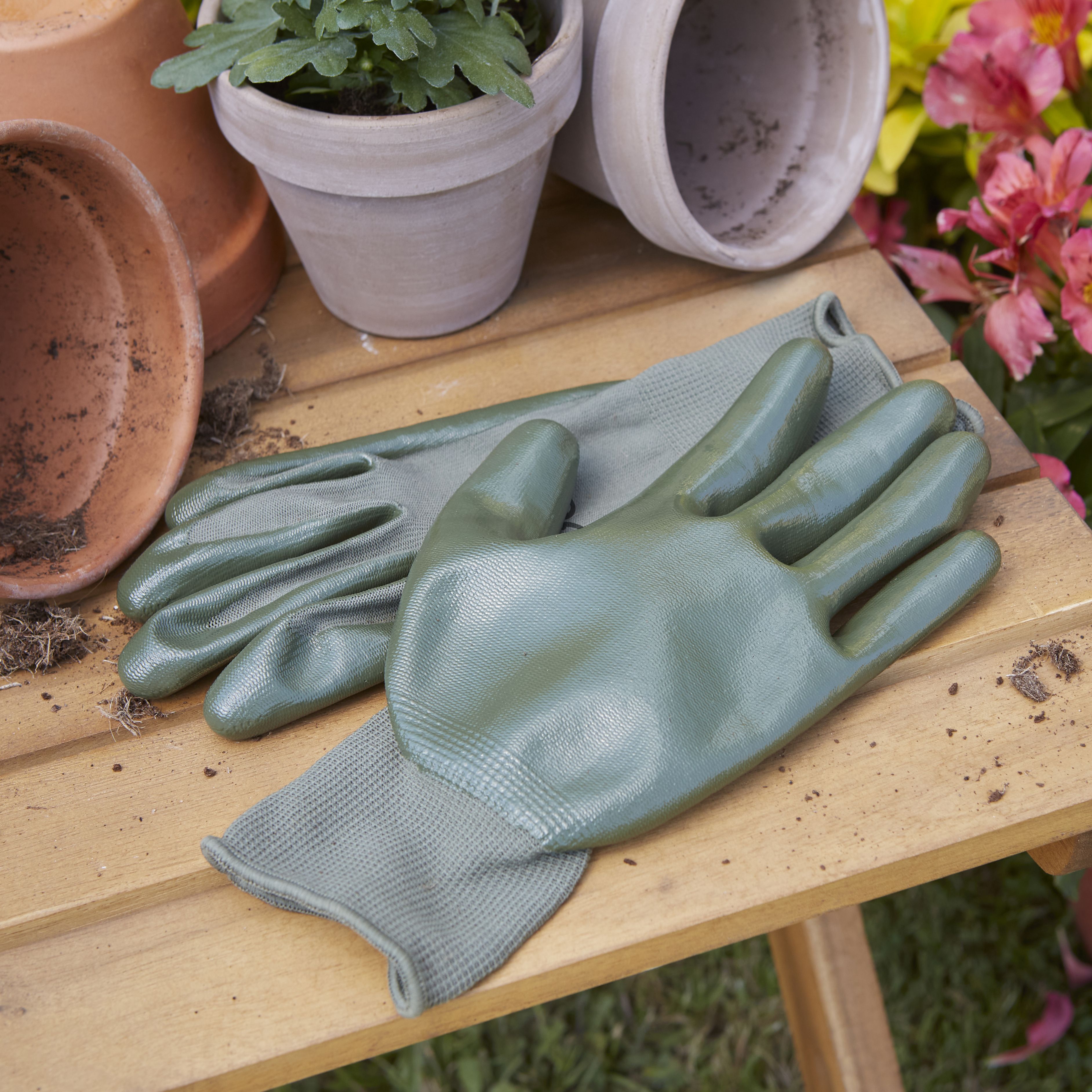 Verve Nylon Olive Gardening gloves X Large