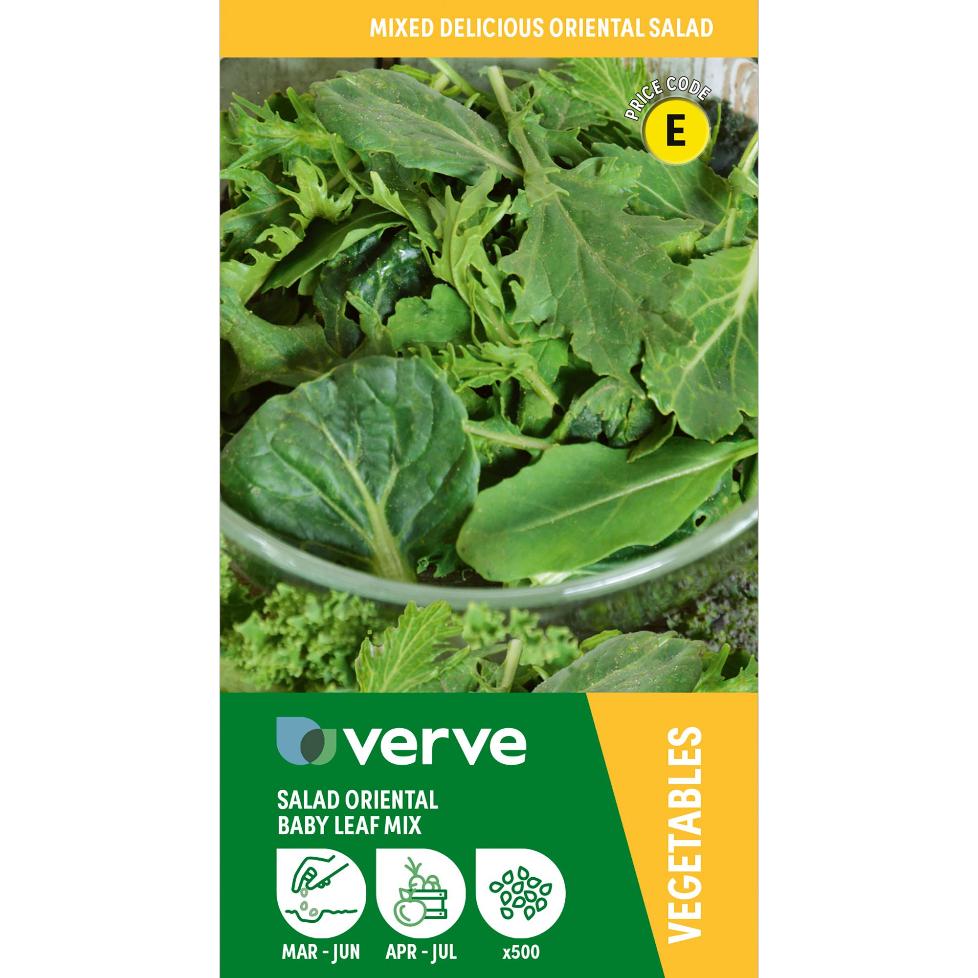Verve 'Oriental baby leaf Mix' Vegetable Seeds