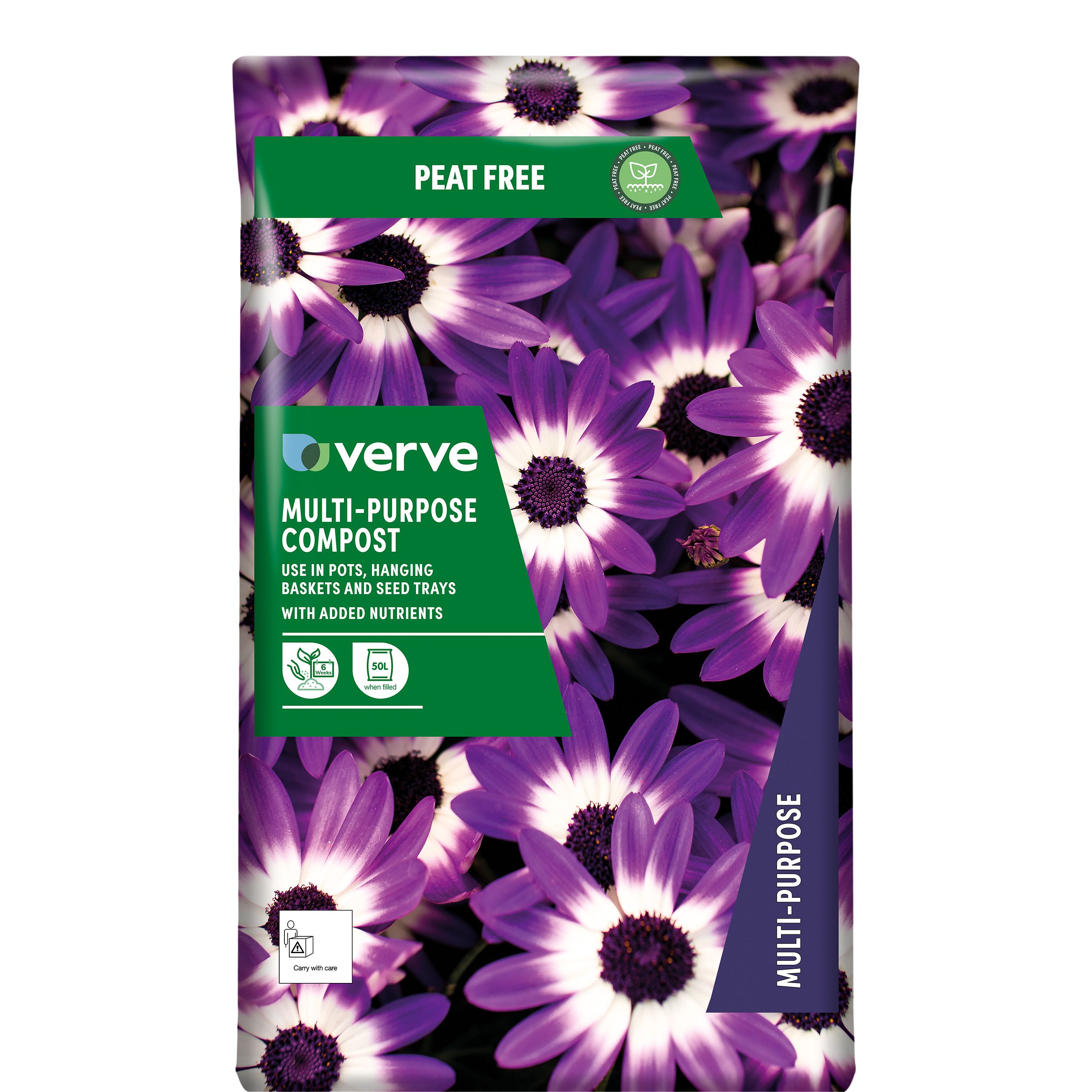 Verve Peat-free Multi-purpose Compost 50L | DIY at B&Q