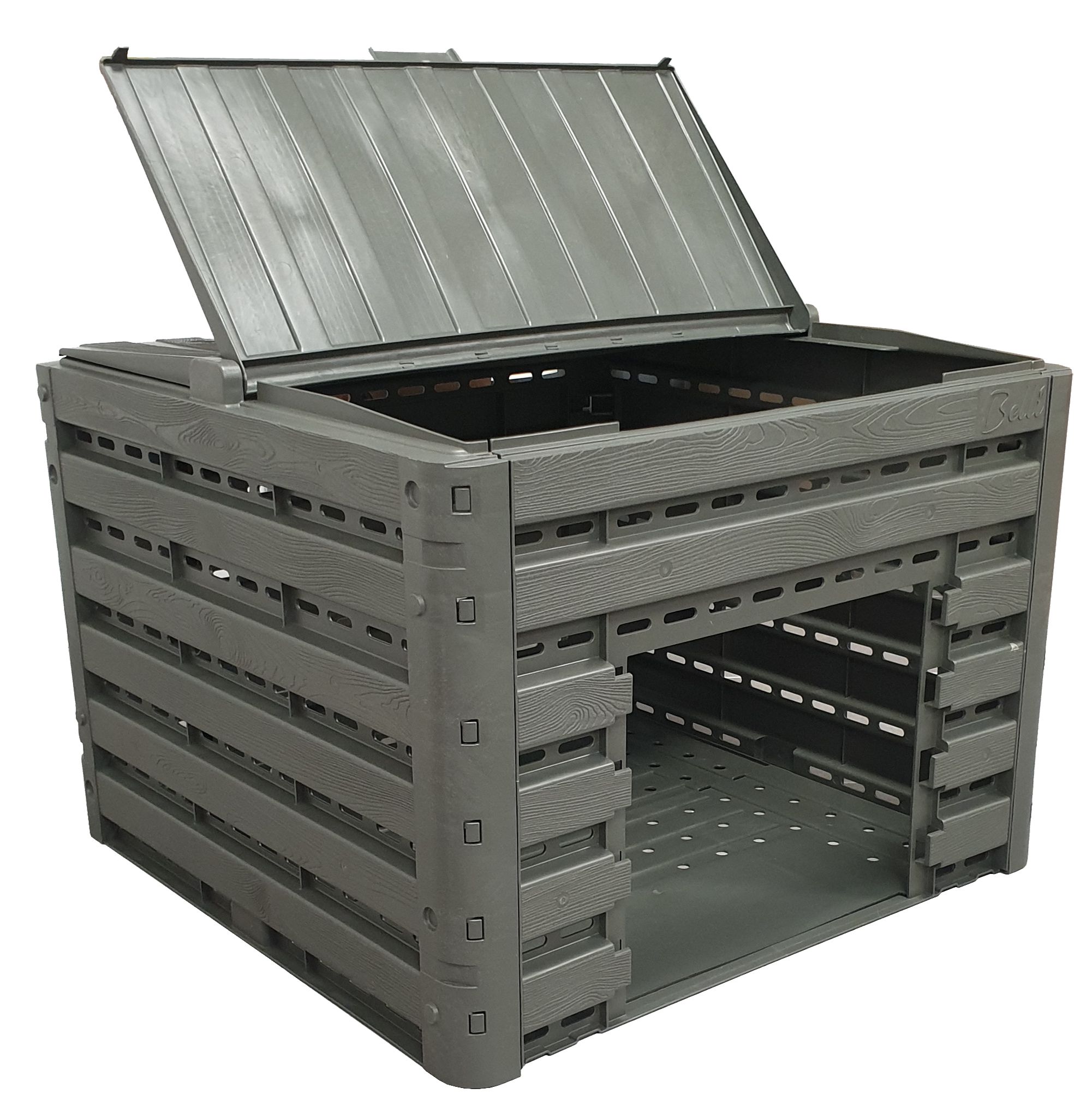 Verve Plastic Wood effect Composter 400L