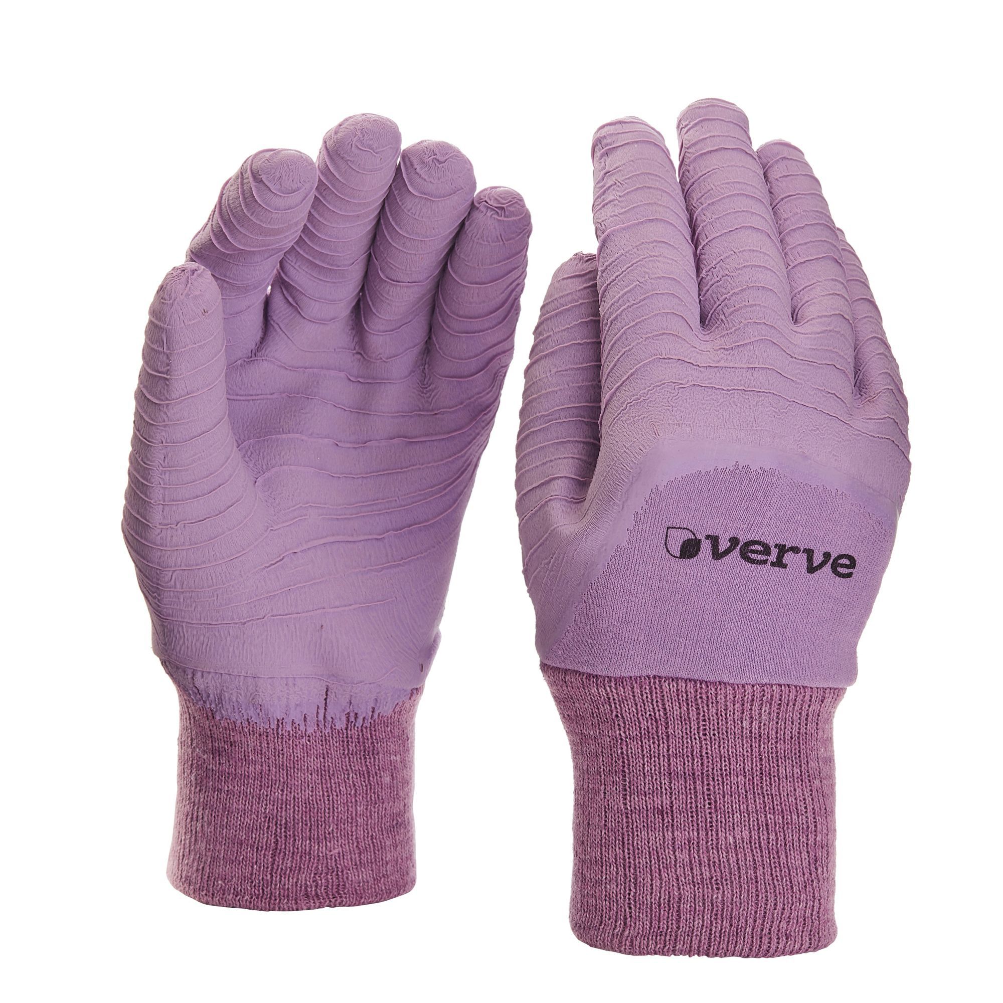 Verve Polyester (PES) Lavender Gardening gloves Medium, Pair | DIY at B&Q