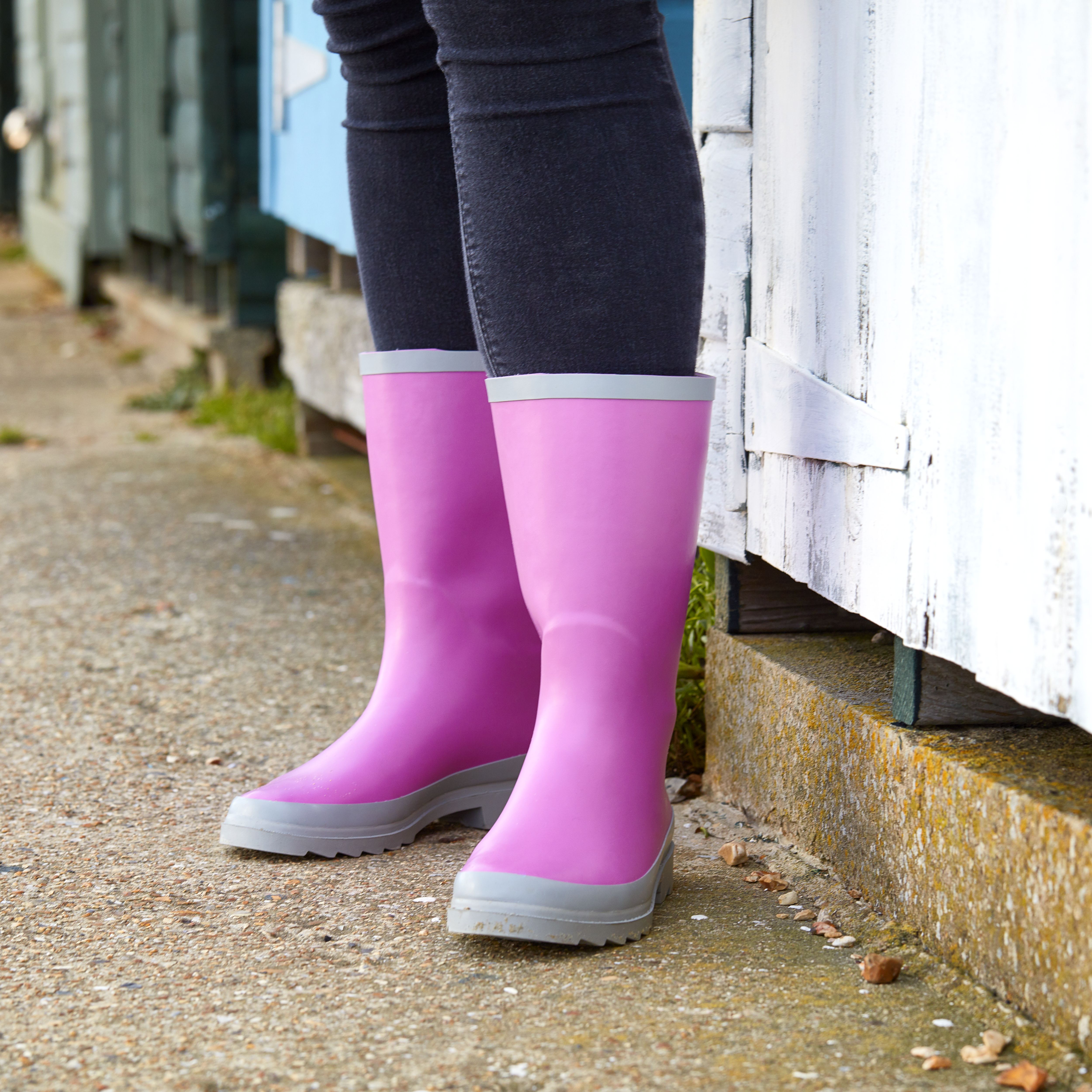 Verve Purple Women's Wellington boots, Size 7