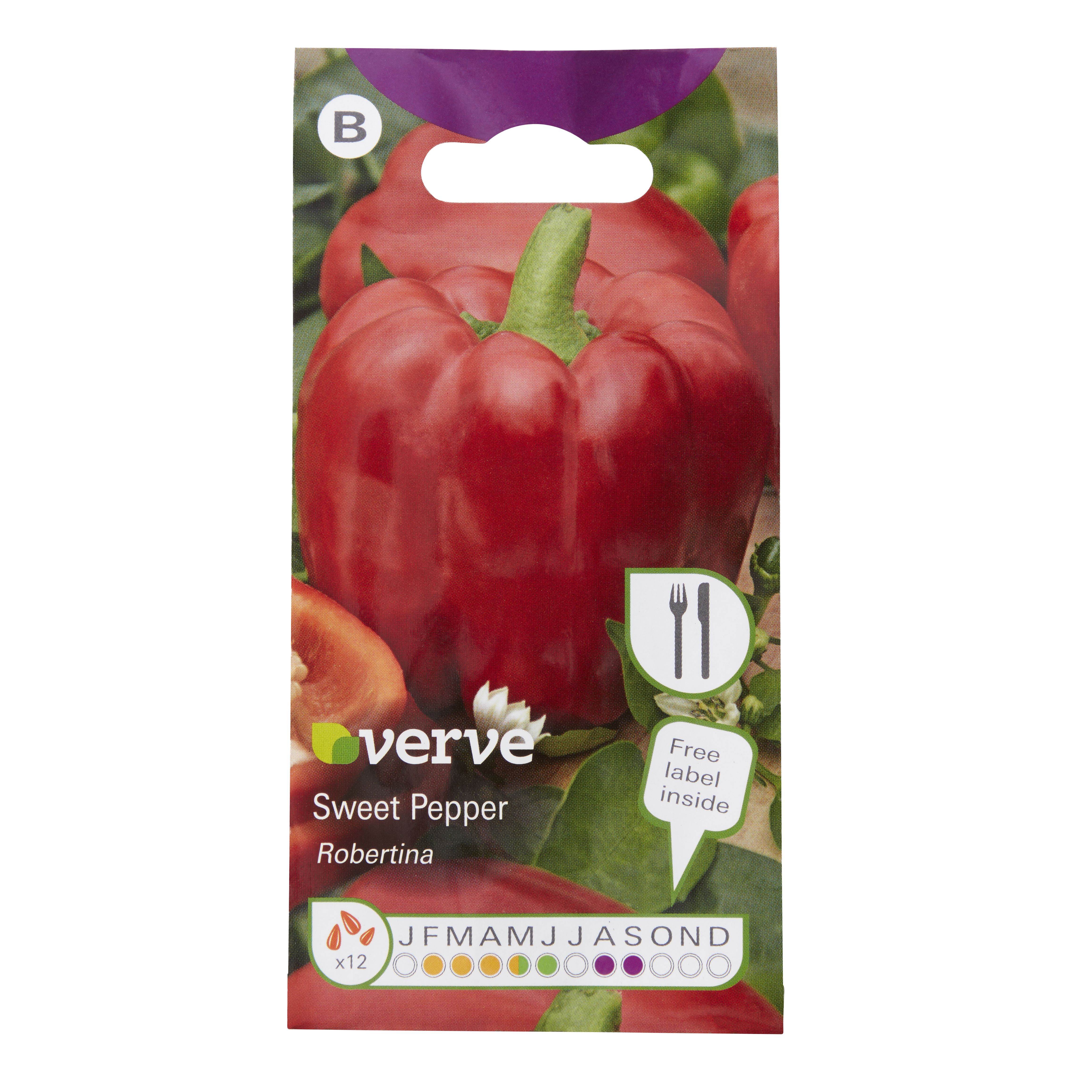 Verve 'Robertina sweet pepper' Vegetable Seeds