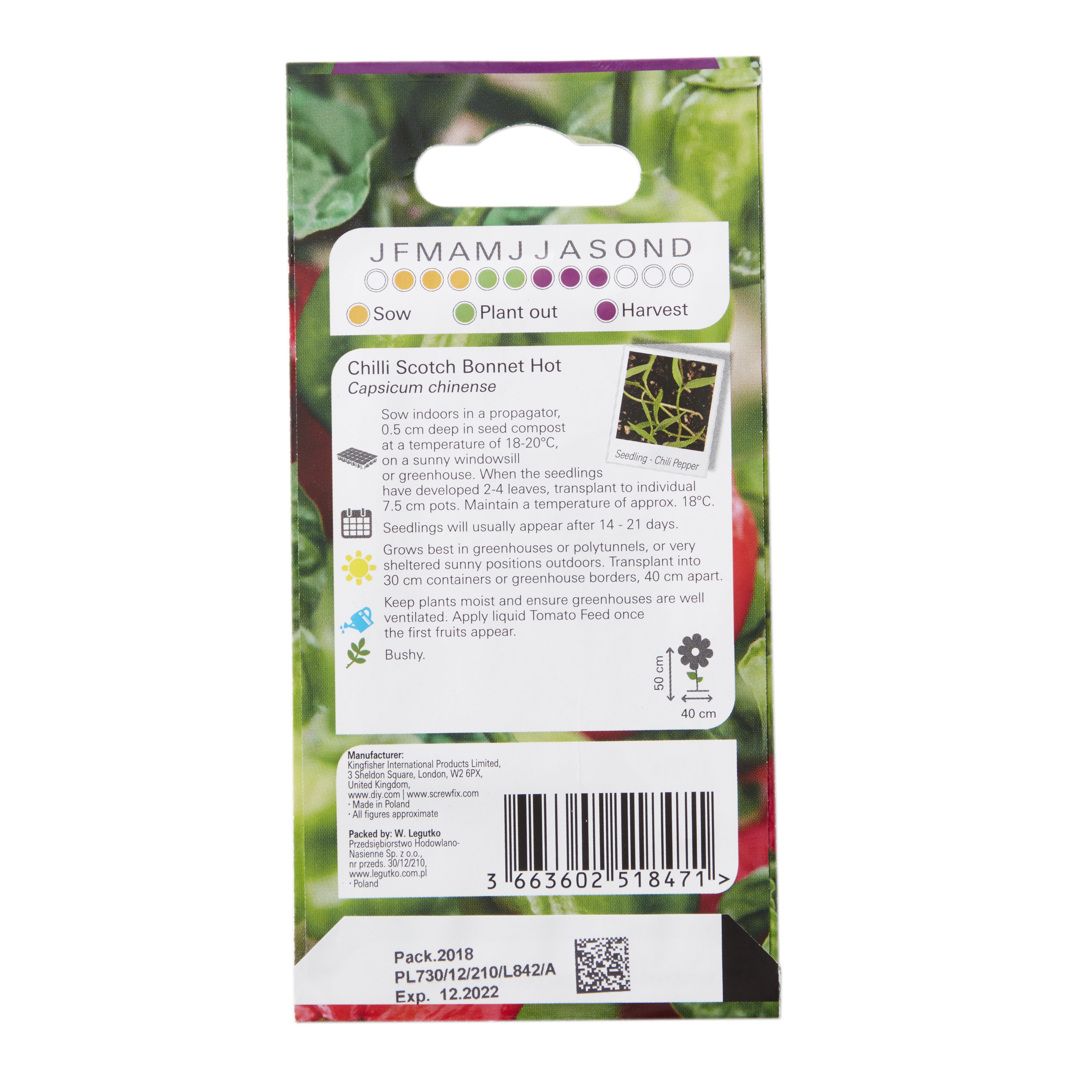 Verve Scotch bonnet chilli Vegetable Seeds