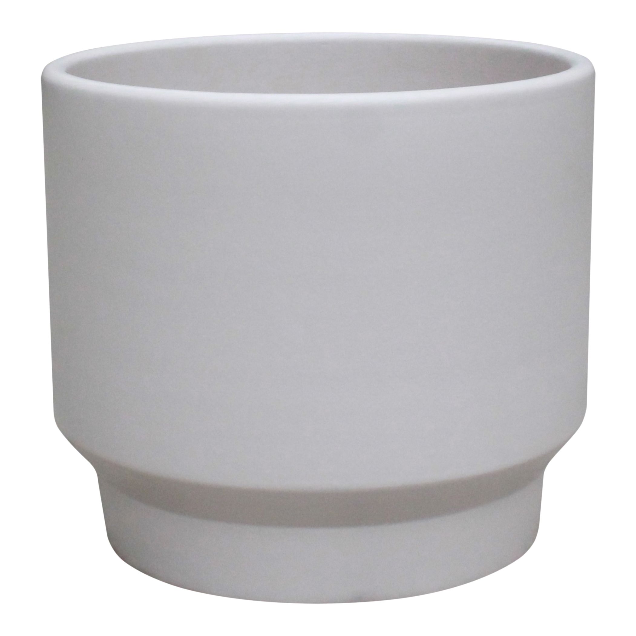 Verve Sheer bliss Clay Plant pot (Dia) 21cm, (H)18cm