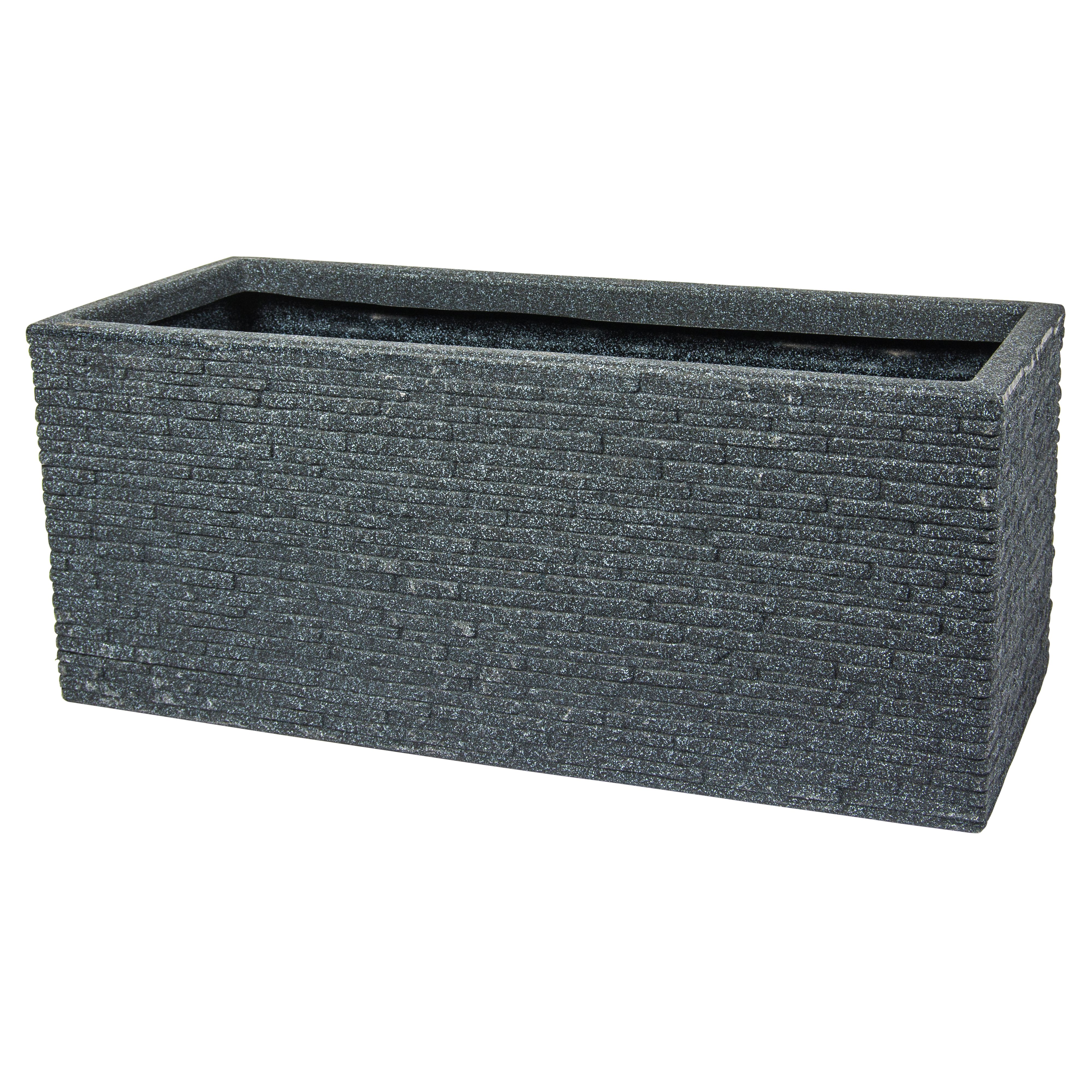 Verve Sinni Grey Rectangular Trough | DIY at B&Q