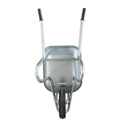 Verve Steel 110L Puncture resistant wheel Wheelbarrow, 14kg