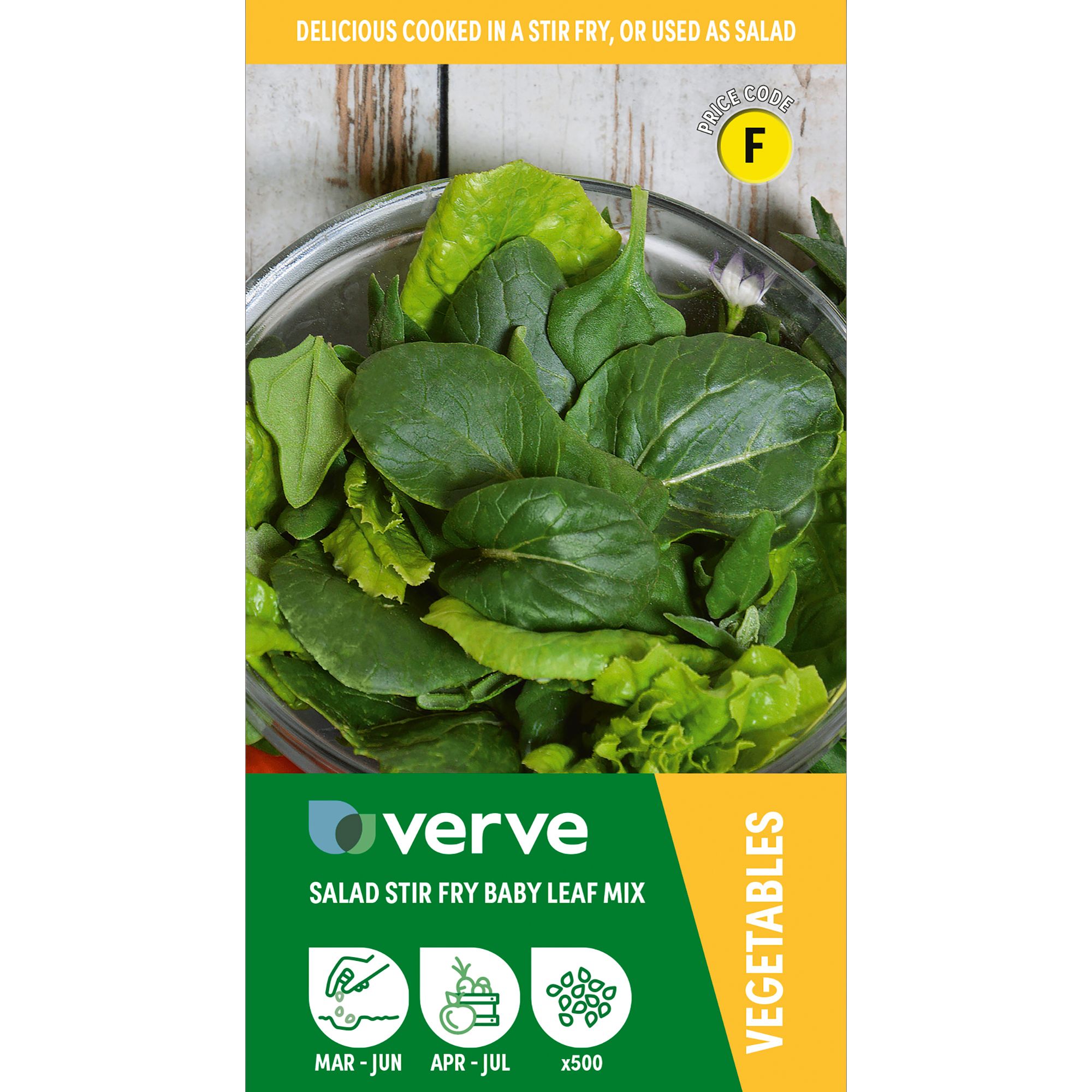 Verve 'Stir Fry baby leaf mix' Vegetable Seeds