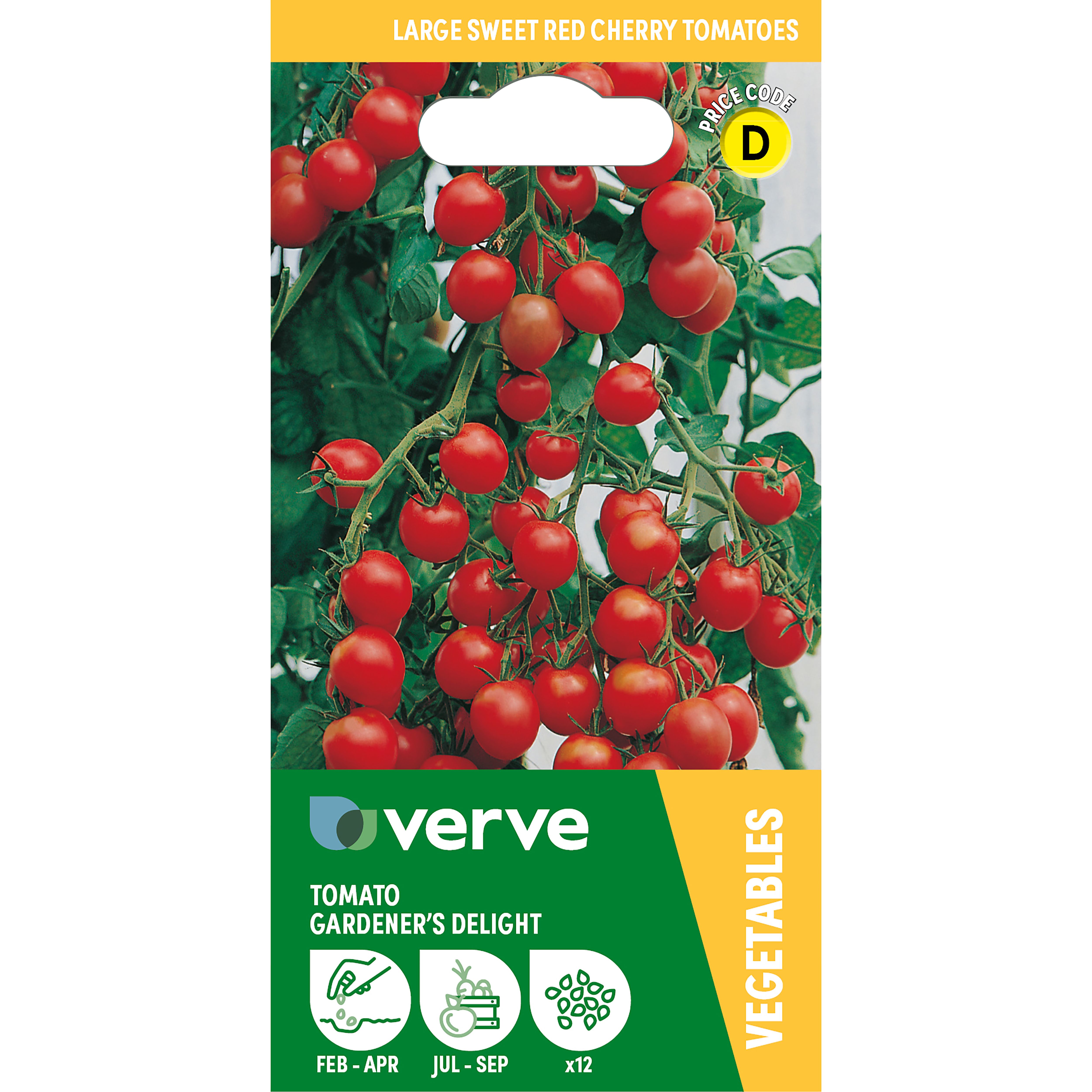 Verve Tomato 'Gardener's Delight' Vegetable Seeds