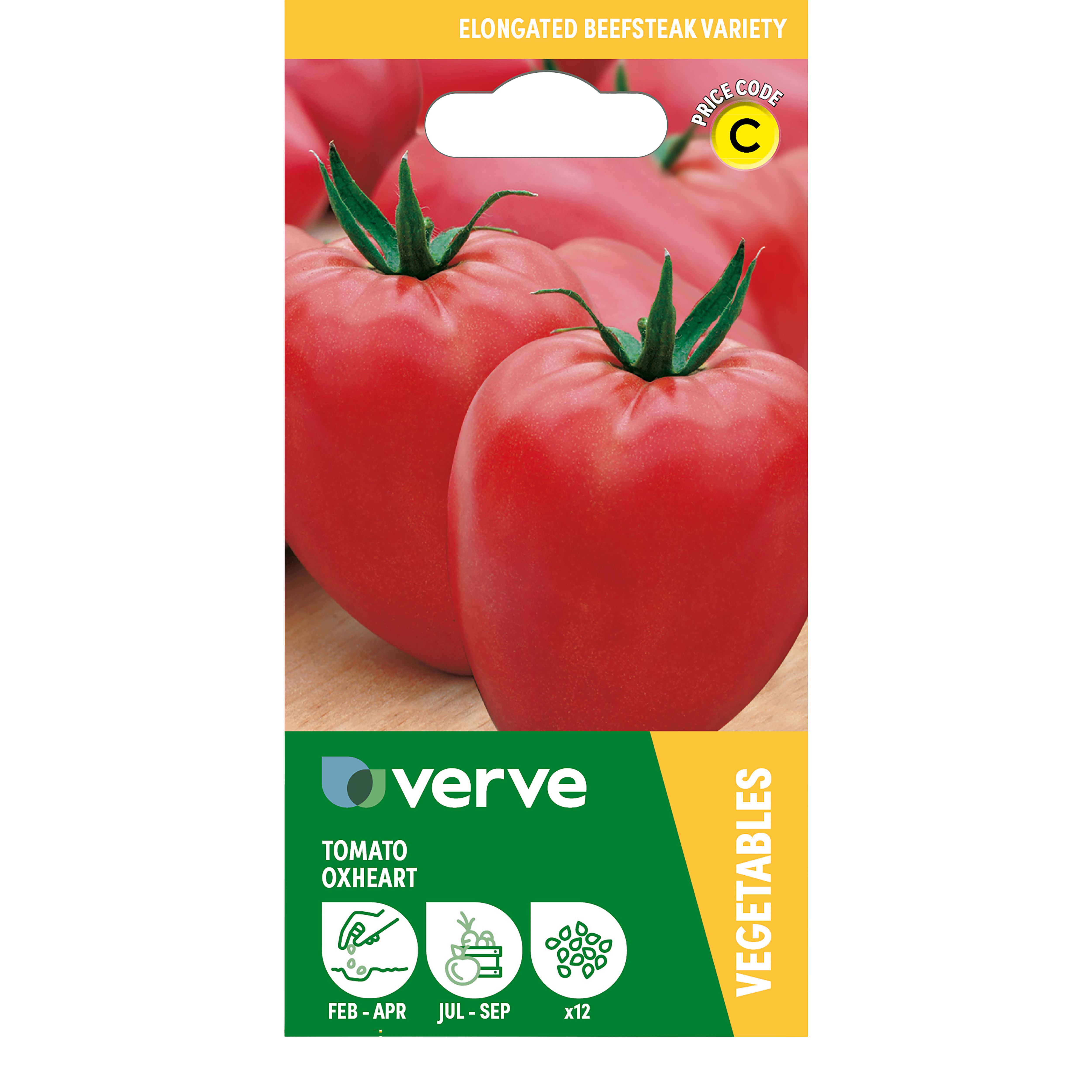 Verve Tomato 'Oxheart' Vegetable Seeds Available for Click + Collect