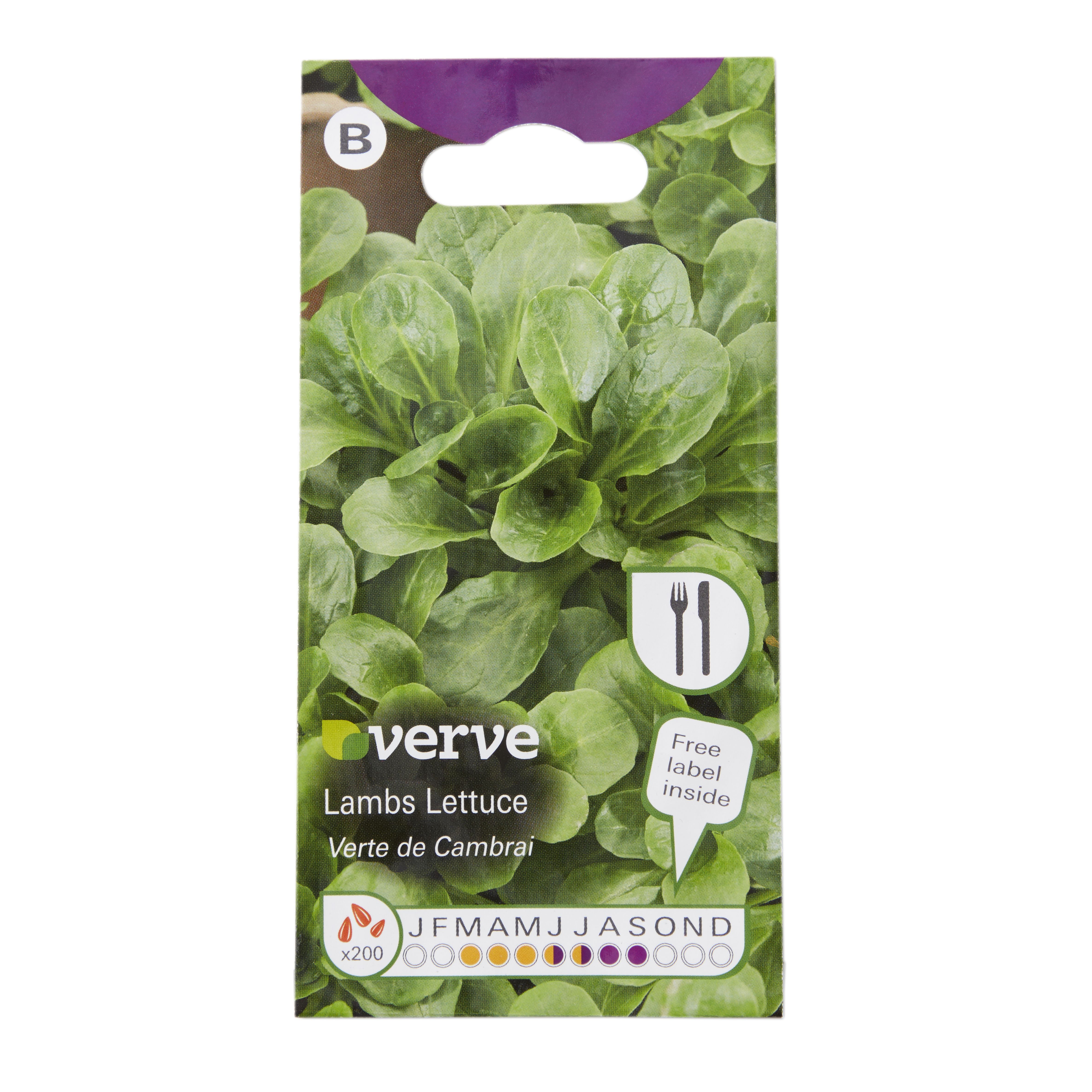 Verve Verte de cambrai lambs lettuce Vegetable Seeds
