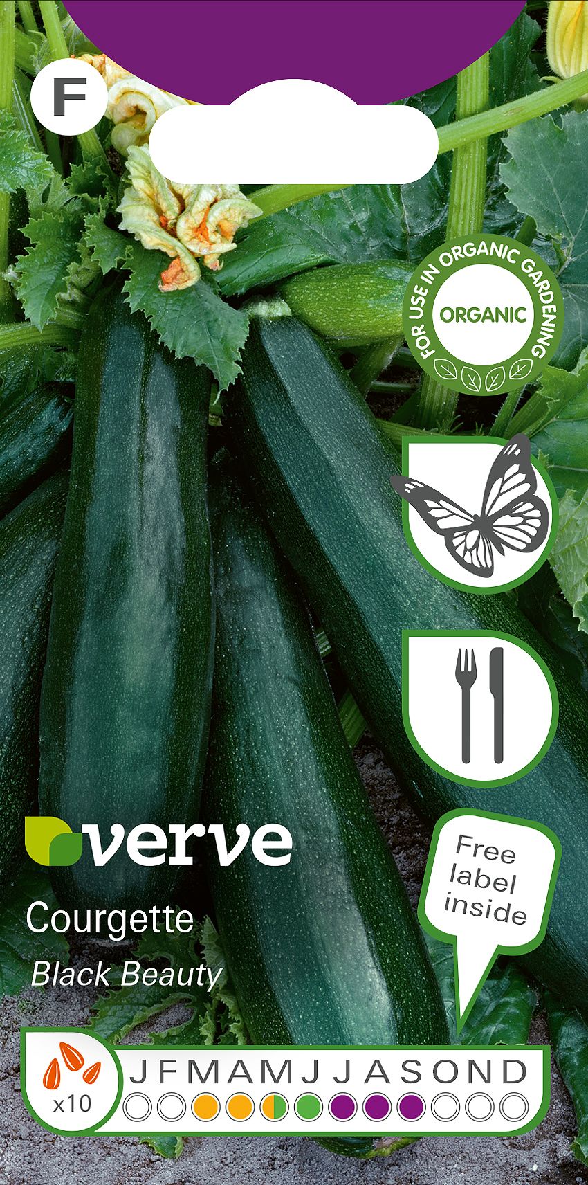 VerveSeeds Black Beauty Courgette Seeds