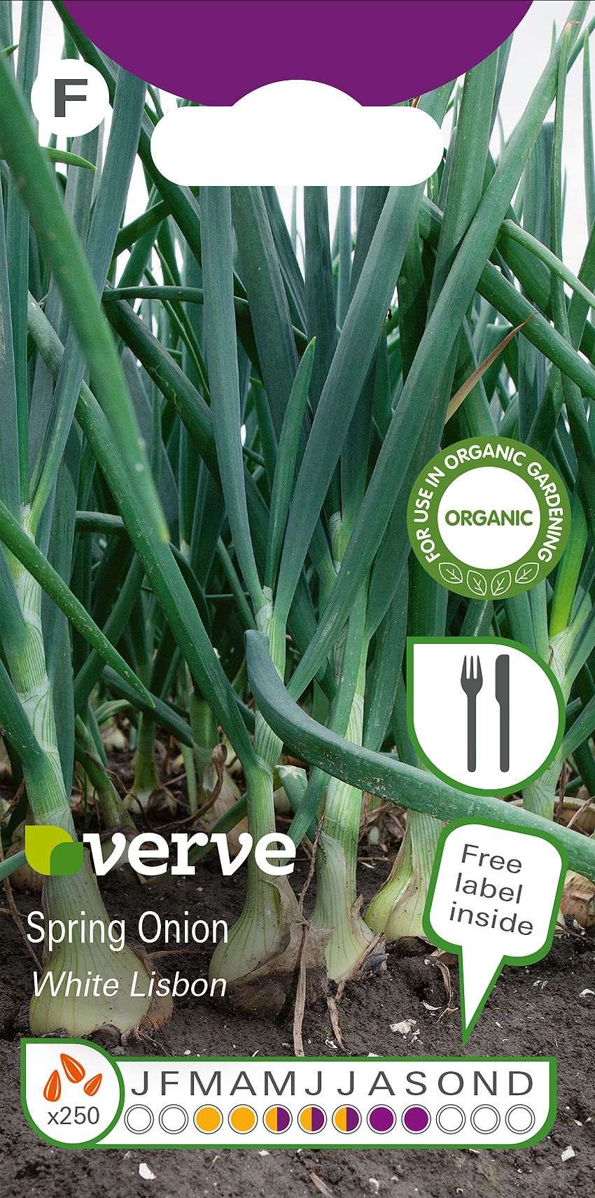 VerveSeeds White Lisbon Spring onion Seeds