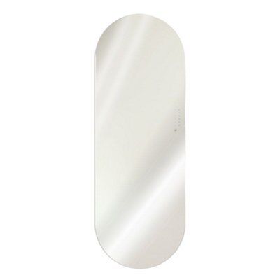 Vetro soap Mirror effect Column Radiator, (W)500mm x (H)1380mm