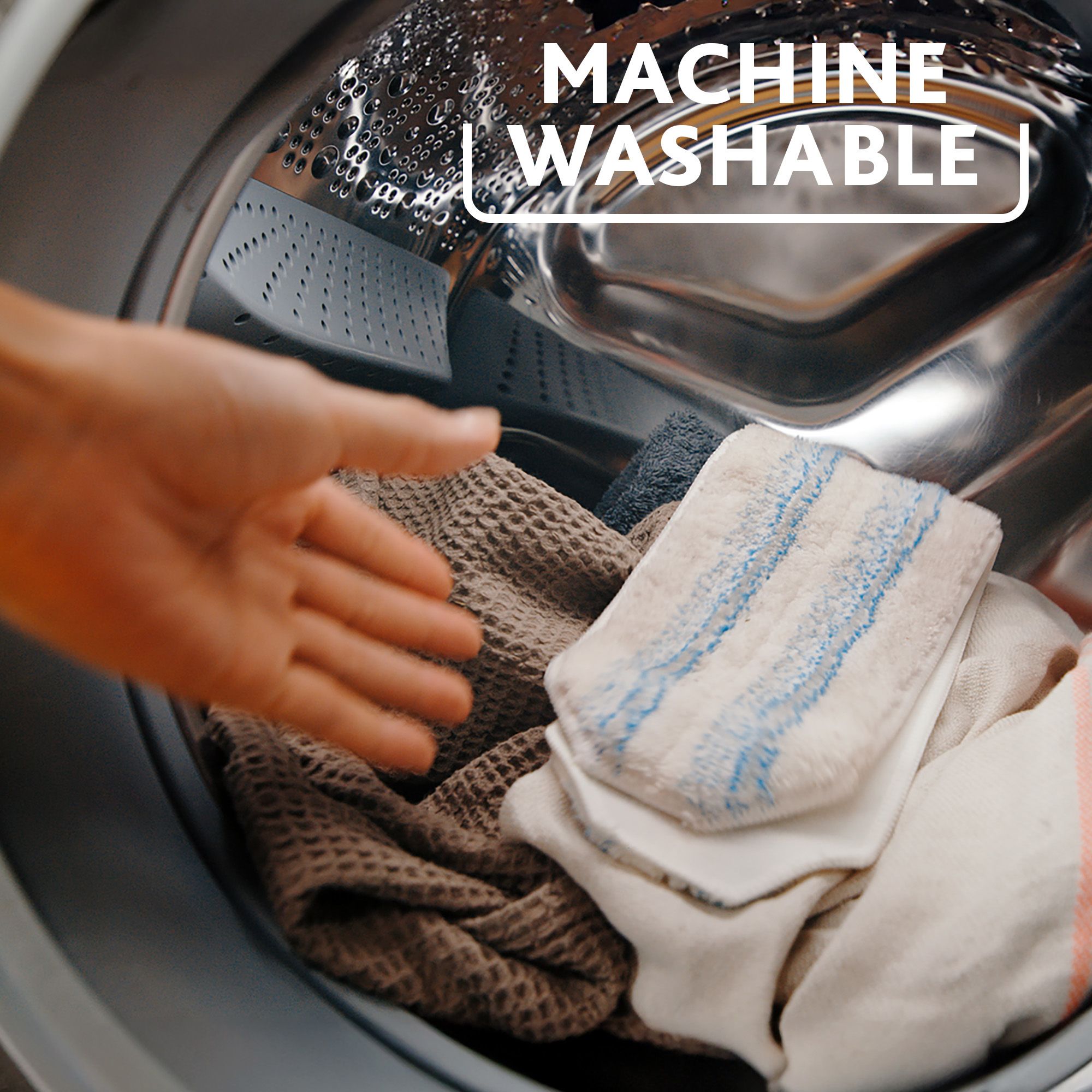 Vileda H2PrO System Blue & Grey Microfibre Hard floor Flat mop