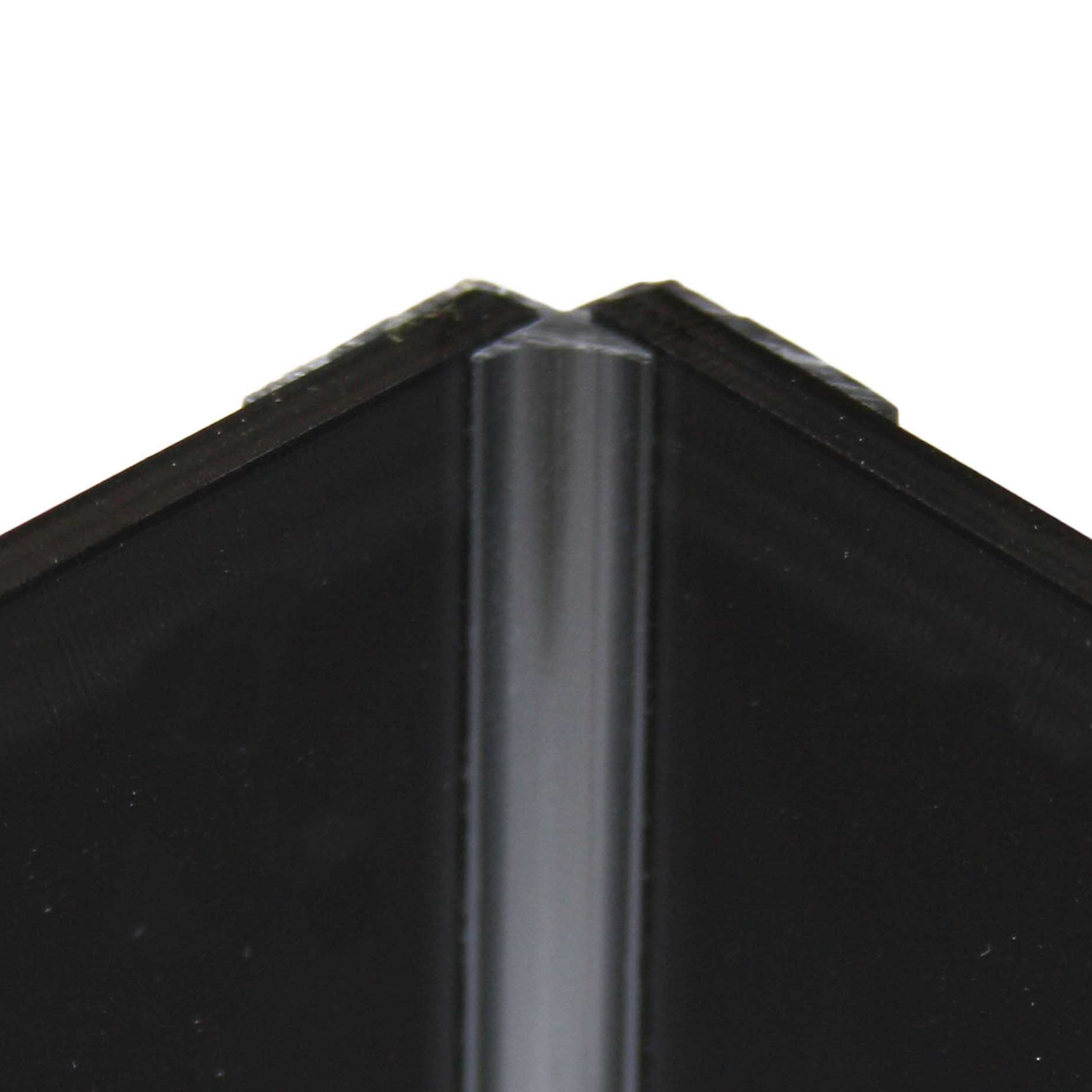 Vistelle Black Panel internal corner joint, (L)2500mm (W)25mm | DIY at B&Q