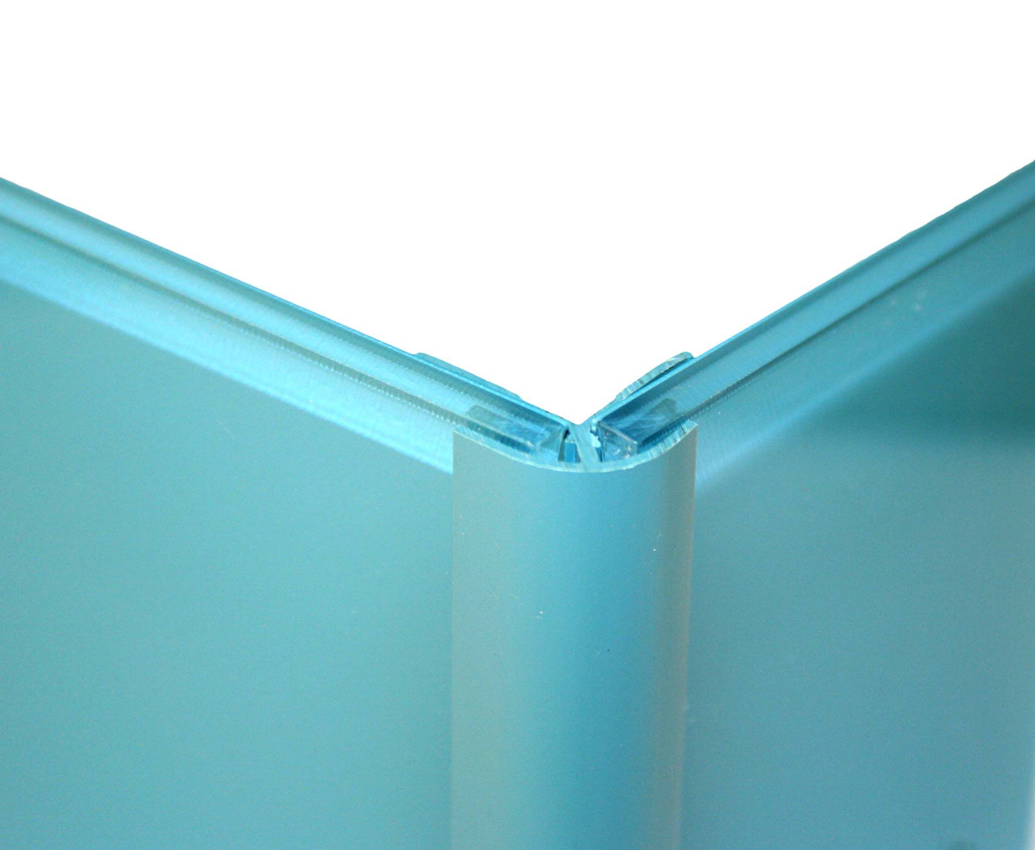 Vistelle Panel external corner joint (L)2500mm (W)25mm - Blue atoll