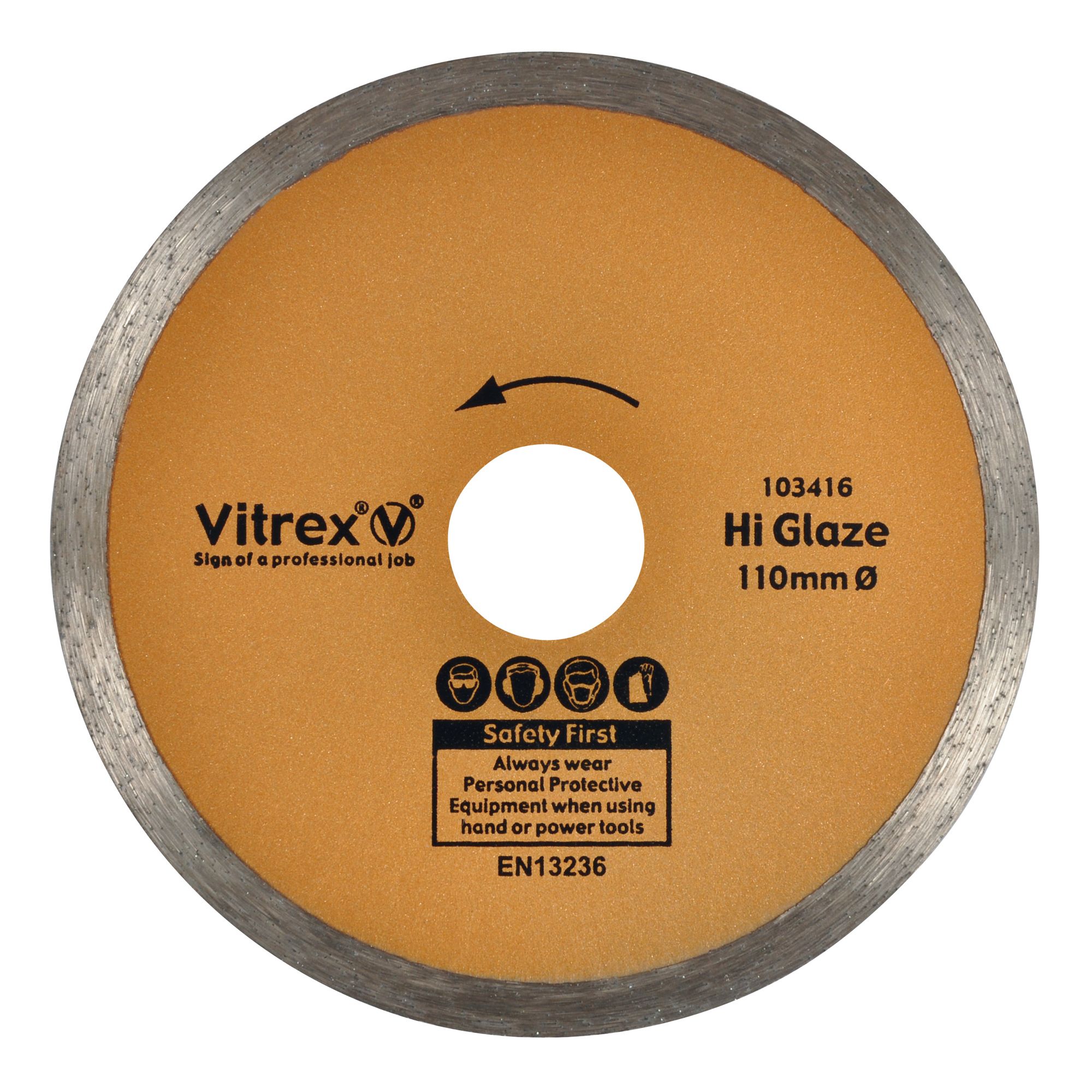 Vitrex Hi Glaze Cutting disc 110mm